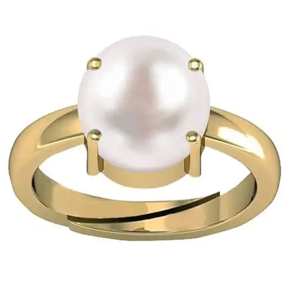 JAGDAMBA GEMS 100% Certified Pearl 2.25 Ratti Natural Pearl Gemstone Original Certified moti ...