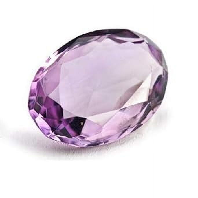JAGDAMBA GEMS 13.25 Ratti 12.87 Carat Amethyst Stone Original Certified ...