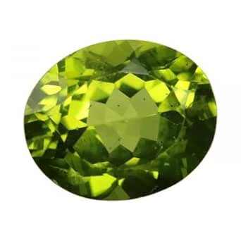 JAGDAMBA GEMS 14.25 Ratti 13.85 Carat Lab Certified Peridot Stone Gemstone With Lab Certificate ...
