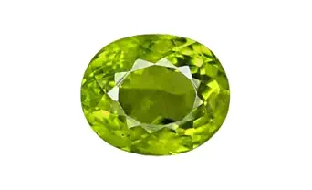 JAGDAMBA GEMS Natural Peridot Stone 2.20 Carat 3.25 Ratti Original Certified Green Astrology ...