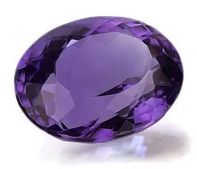 JAGDAMBA GEMS Super Quality Natural Amethyst Stone 13.25 Ratti Lab ...