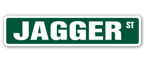 JAGGER Street Sign Childrens Name Room Sign | Indoor/Outdoor | 36" Wide ...