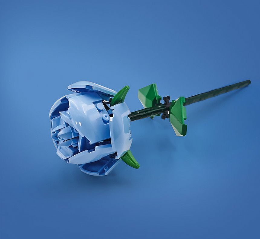 JAGOCY Building Blocks Bouquet Blue Rose Building blocks Toy Valentine ...