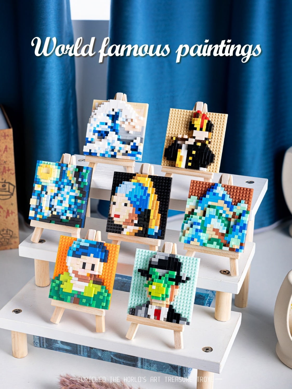 JAGOCY Famous painting building blocks micro-particles matching ...