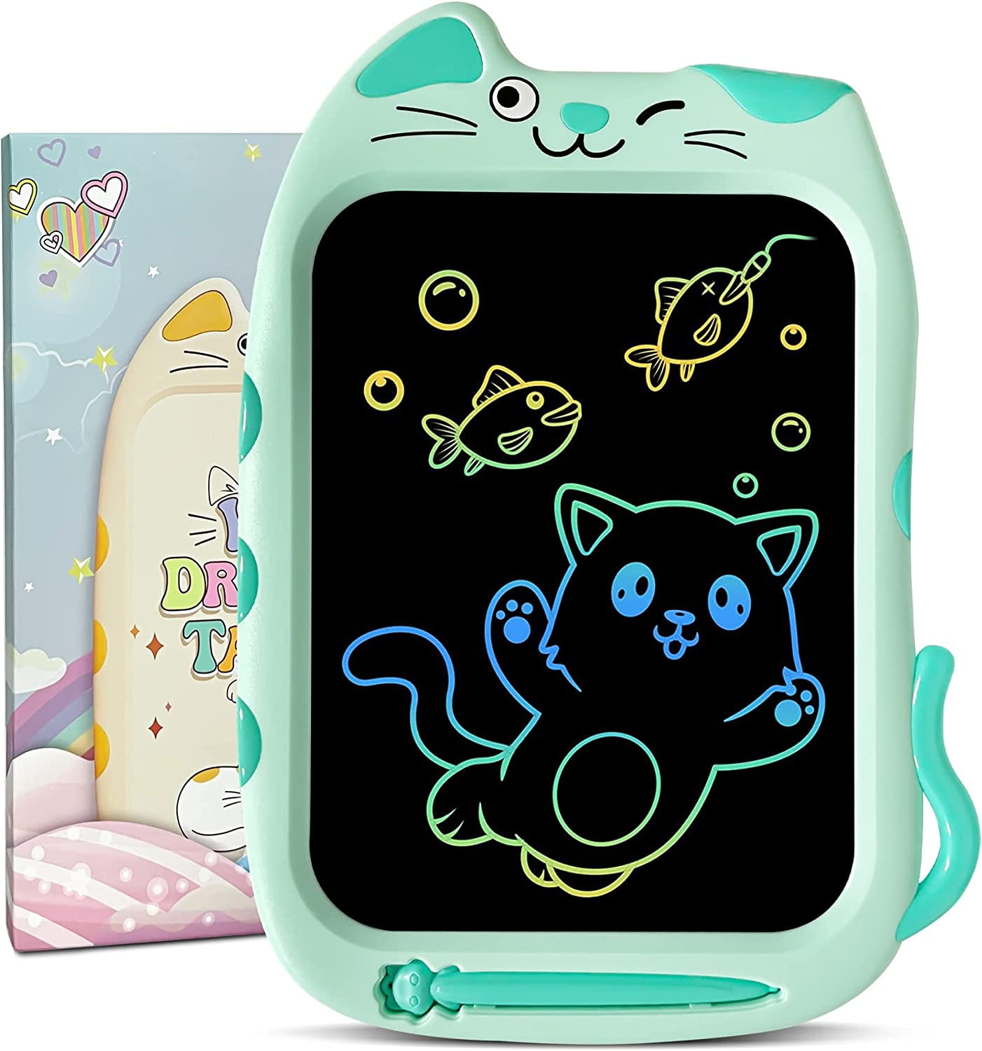 JAGOCY LCD Writing Tablet for Kids, Colorful 10 Inch Drawing Pad ...