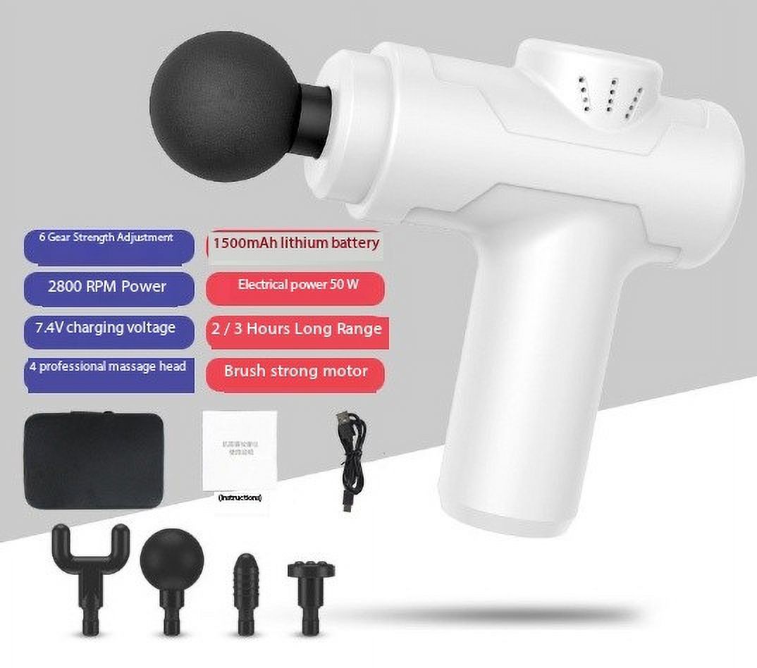 JAGOCY Rechargeable portable vibrating mini fascia gun 6 levels of ...