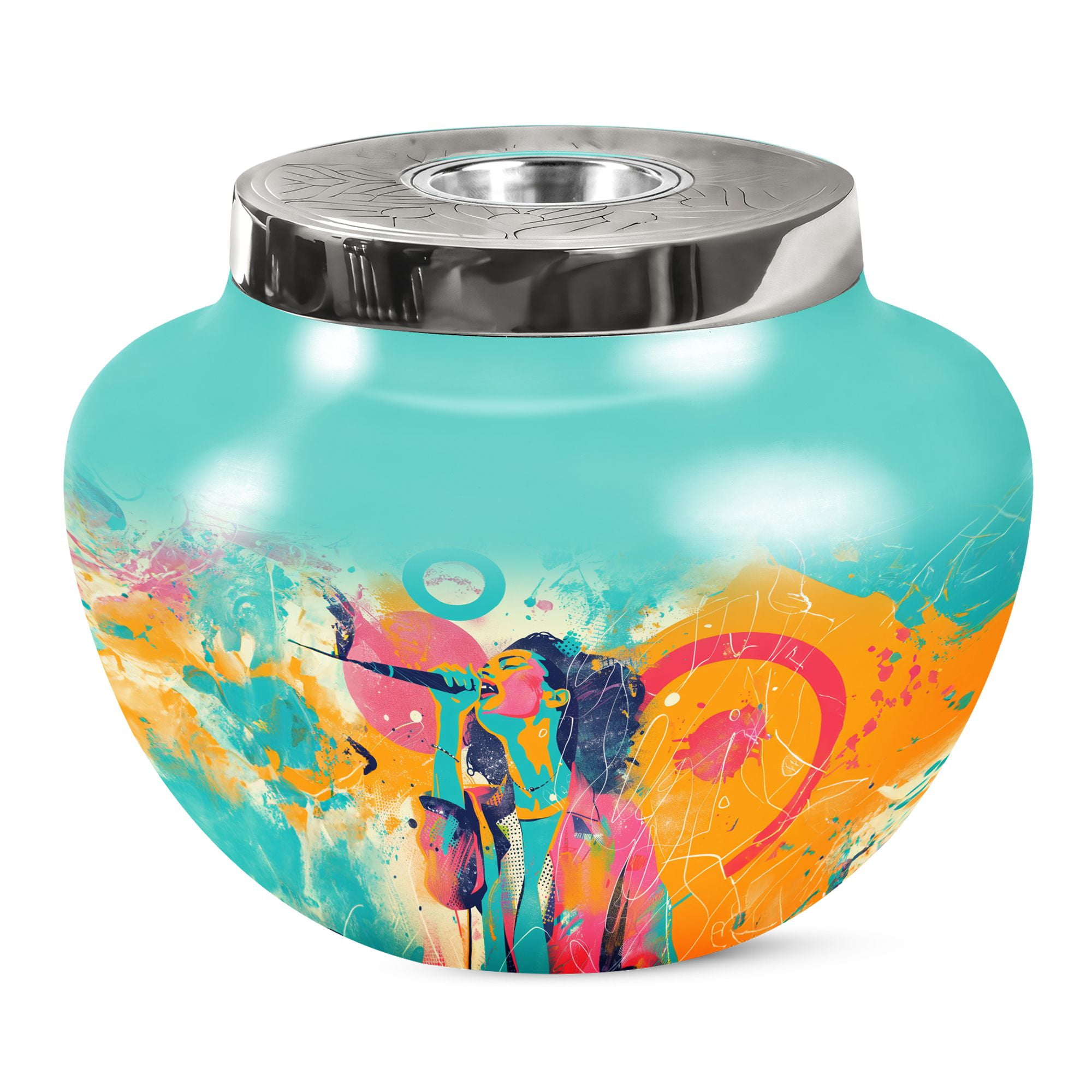 JAGSHASHI Abstract Sonic Colors Urn For Ashes - Human Remains Urn ...