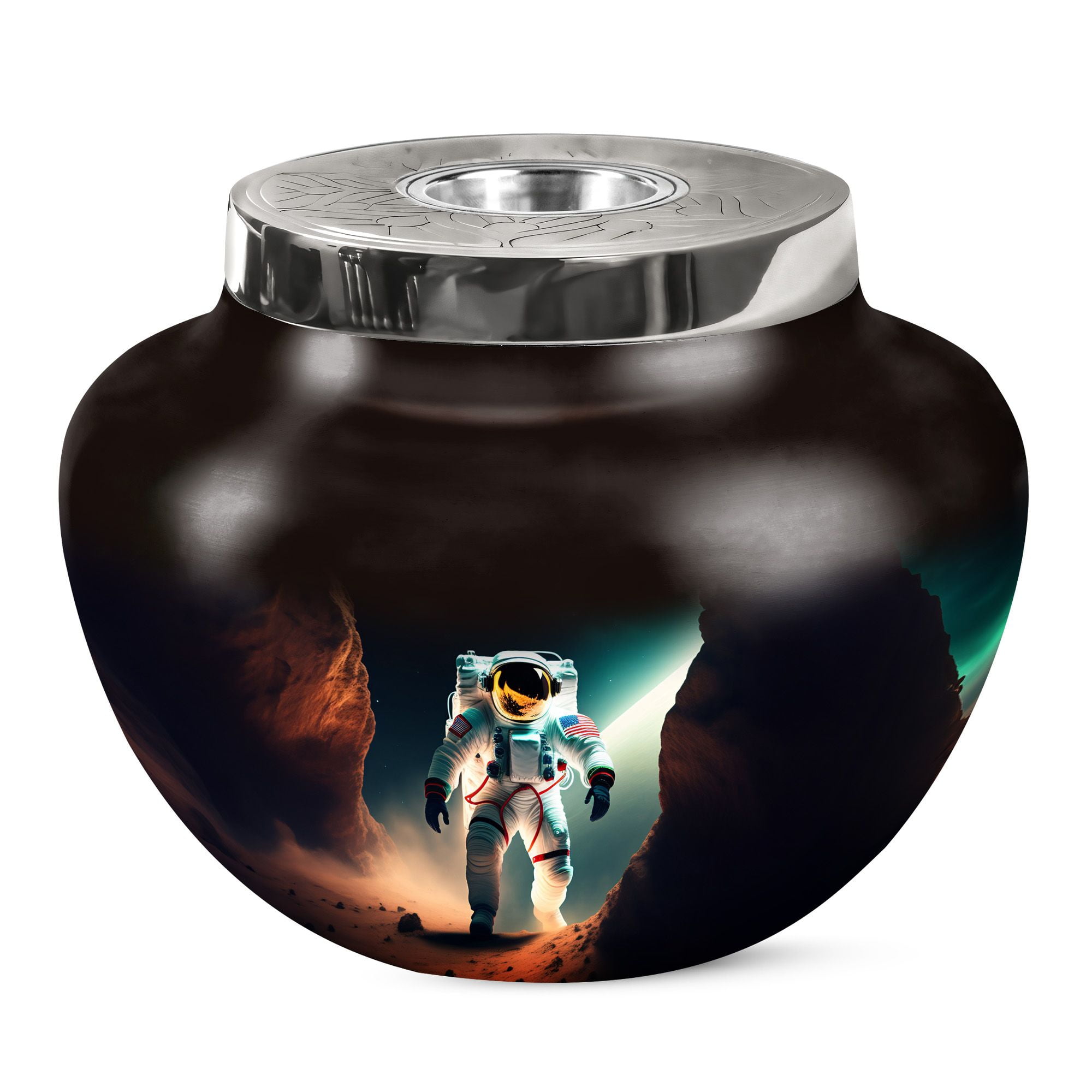 JAGSHASHI Astronaut Human Remains Urn - Funeral Urns - Memorial Urns - Adult Large Urn For Male ...