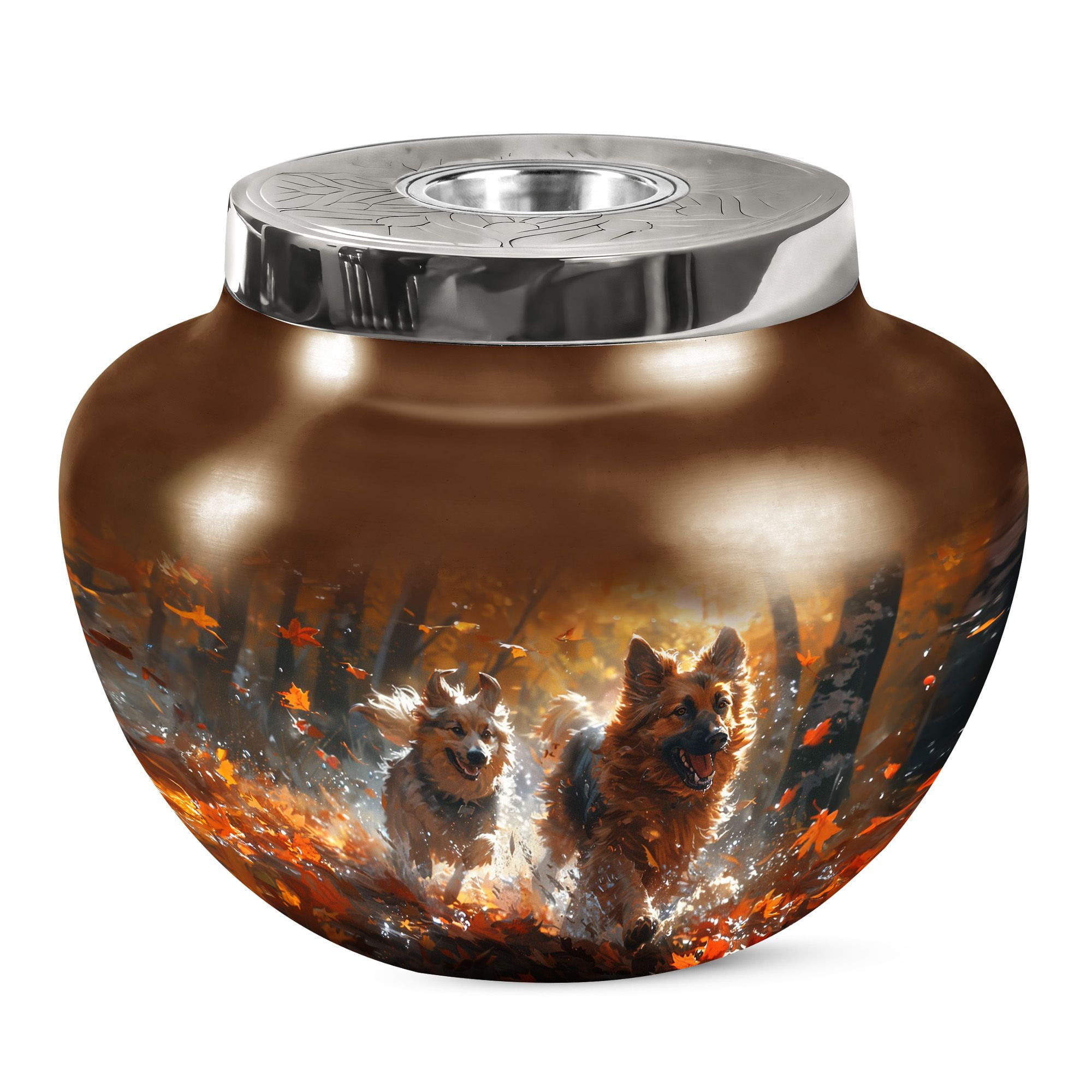 JAGSHASHI Autumn Frolic Light Decorative Urns - Human Urns For Ashes ...