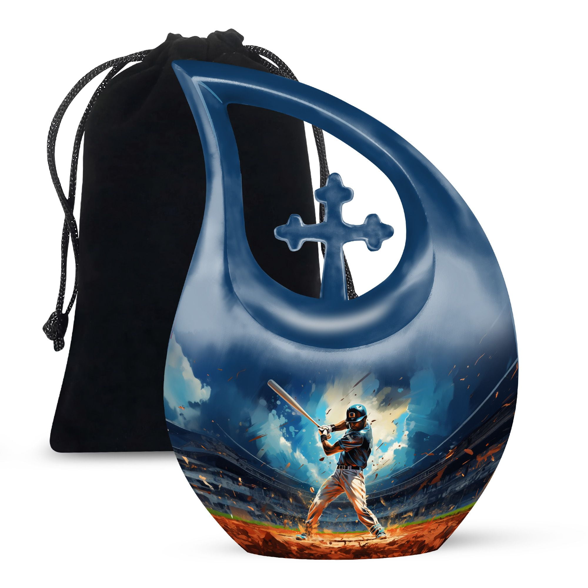 JAGSHASHI Baseball Large Cremation Urn - Adult Urns For Men - Cremation ...