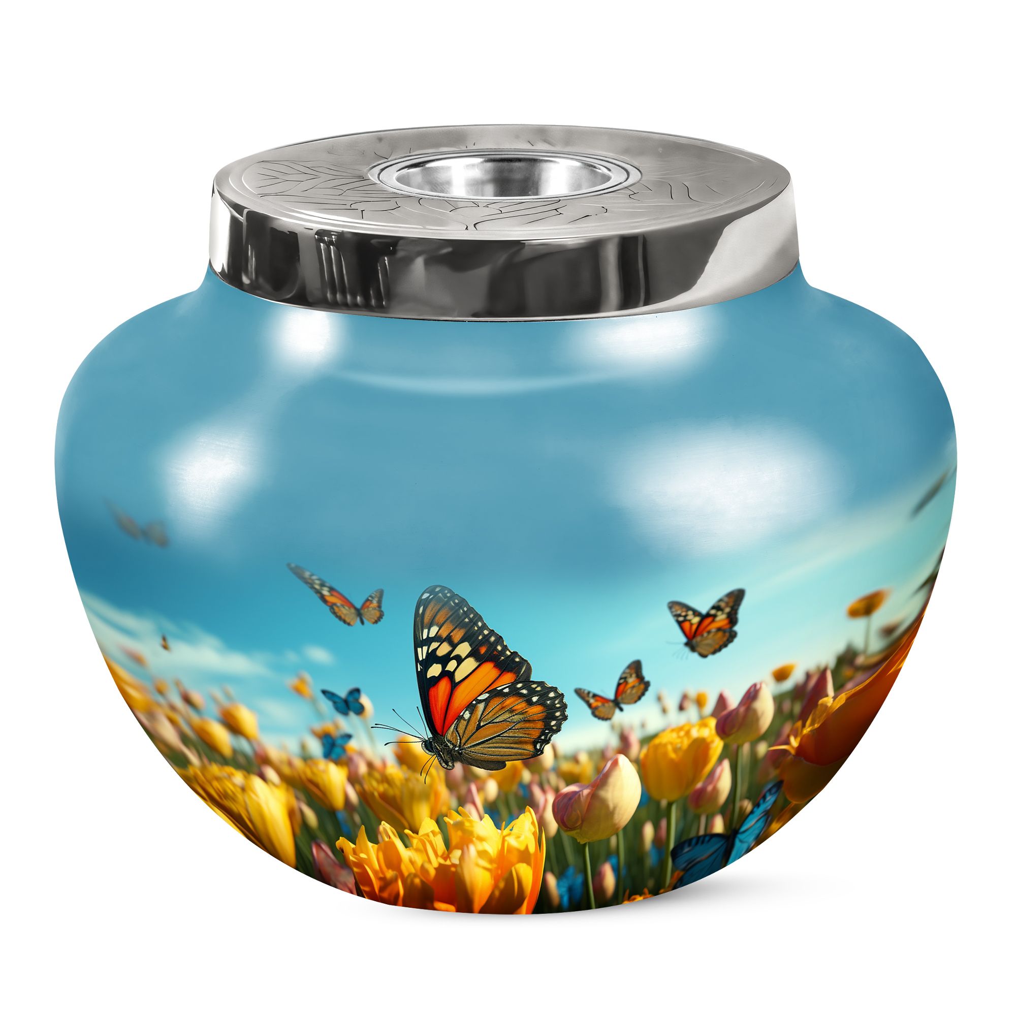 JAGSHASHI Butterfly Memorial Urn For Adult Male & Female - Large ...