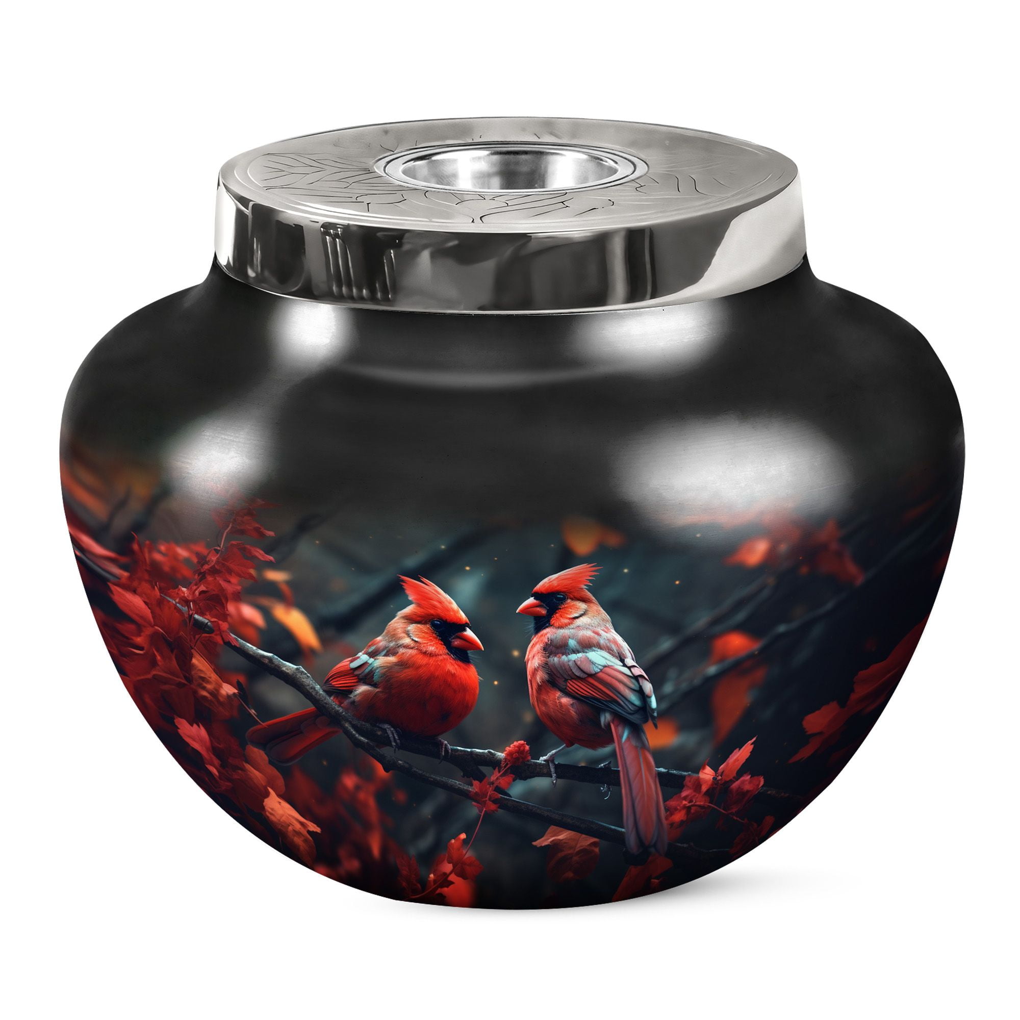 JAGSHASHI Cardinal Bird Burial Urns - Large Decorative Urn - Cremation ...