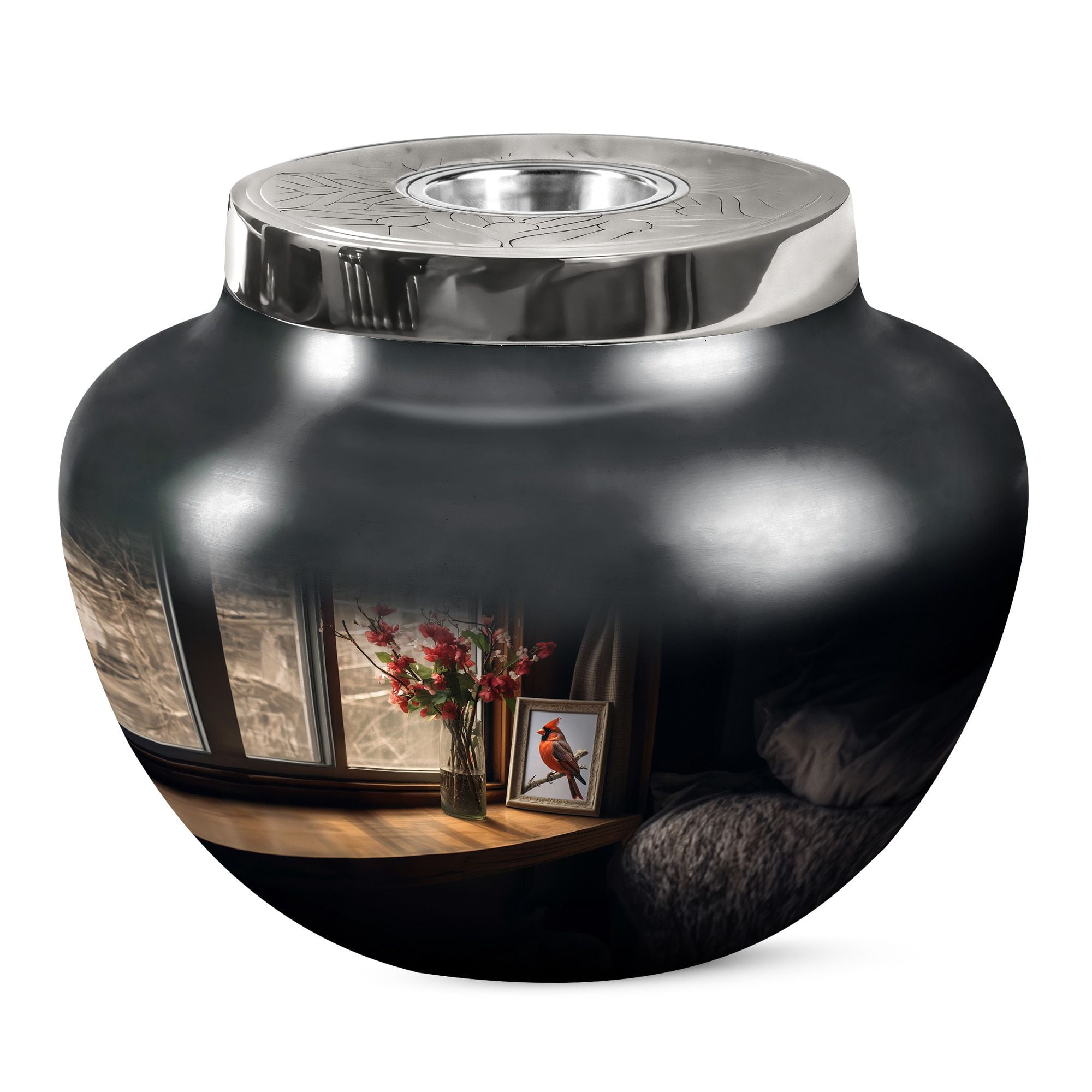 JAGSHASHI Cardinal Bird Burial Urns For Male & Female - Adult Urns For ...