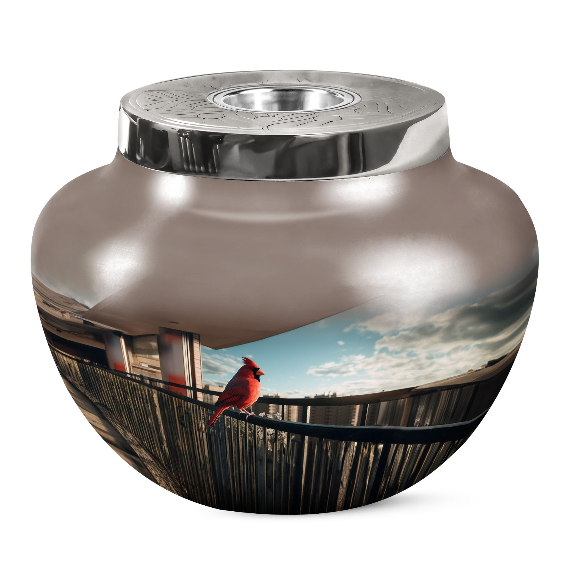 JAGSHASHI Cardinal Bird Burial Urns For Male & Female - Urns For ...