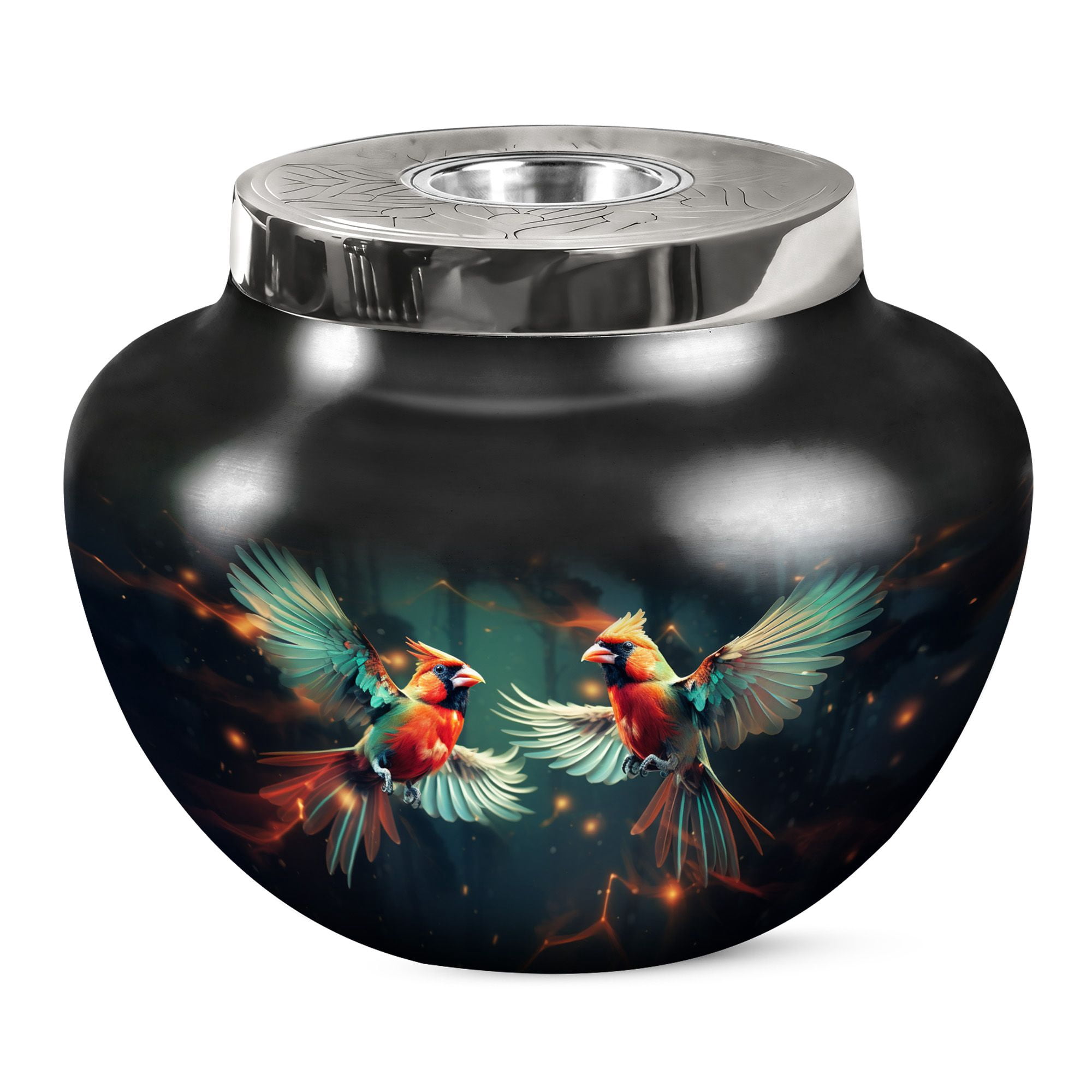 JAGSHASHI Cardinal Bird Cremation Urns - Memorial Urn For Mom & Dad ...