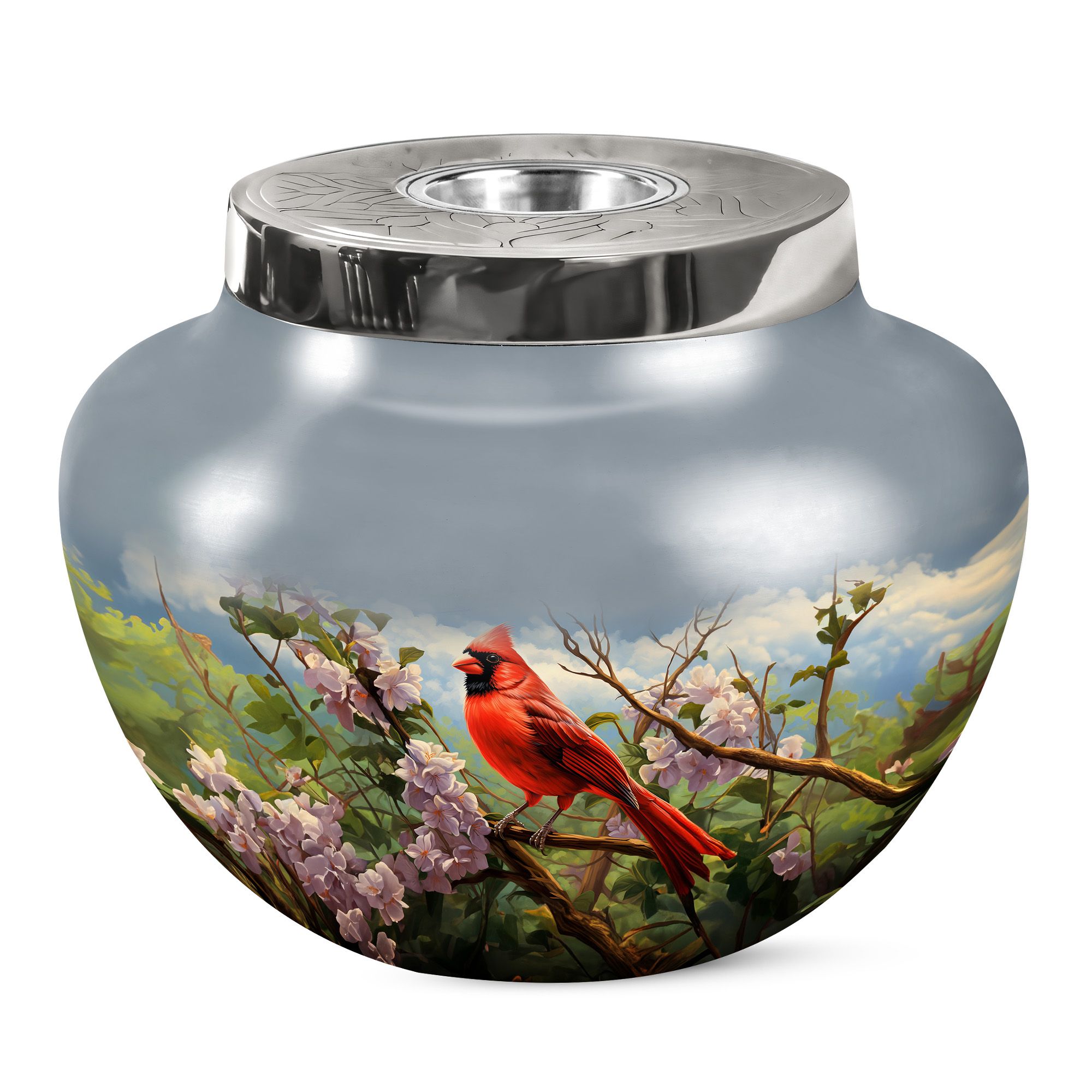 JAGSHASHI Cardinal Bird Funeral Urns - Decorative Urns - Human Urn ...
