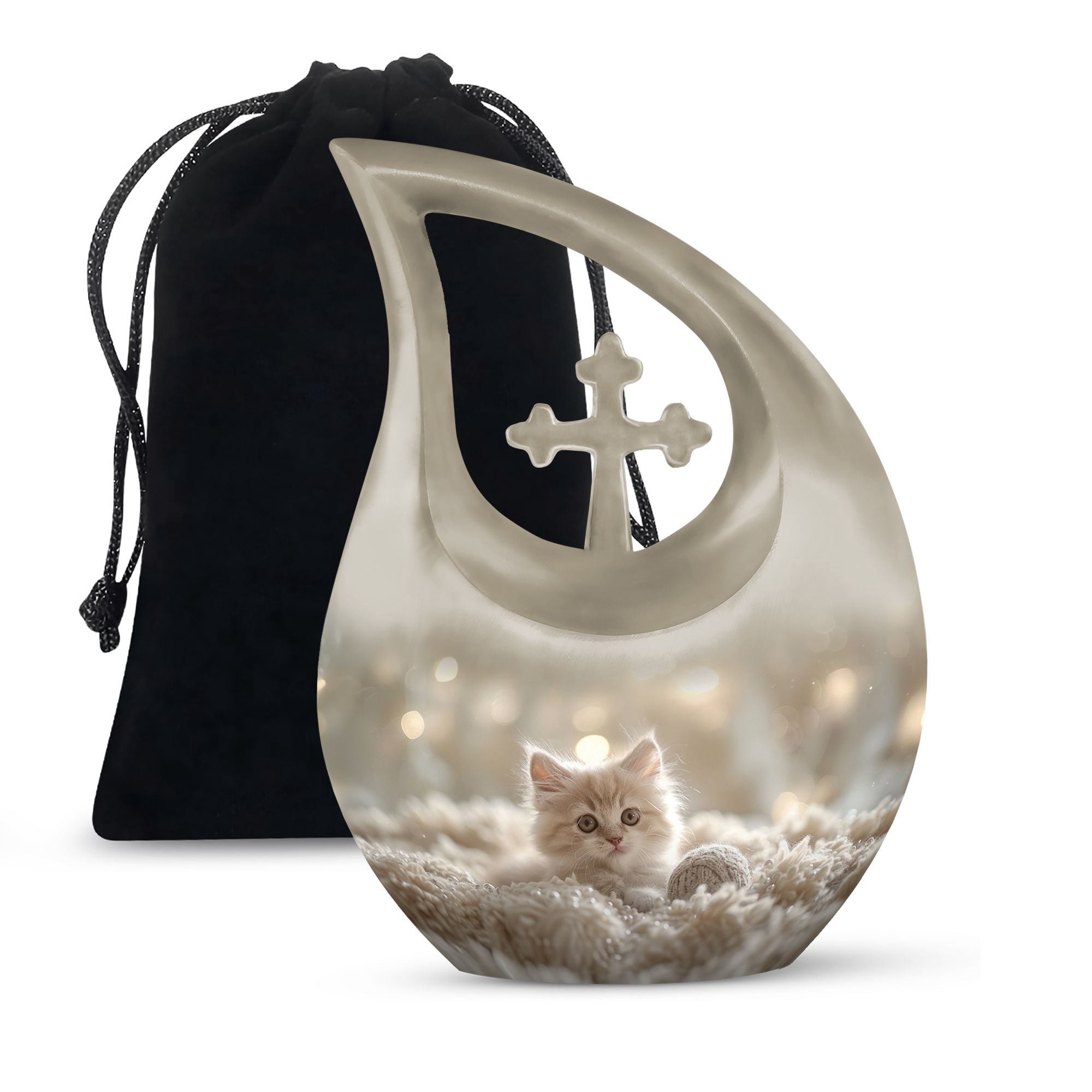 JAGSHASHI Cat Cremation Urns For Human Ashes Adult Male - Human Burial ...