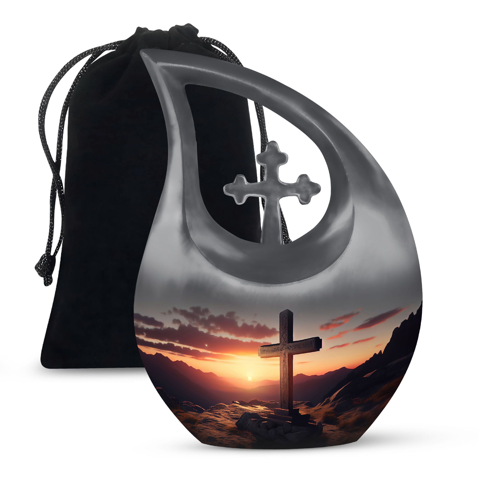 JAGSHASHI Christian Mountafuneral Urns For Human Ashes - Cremation Urn ...