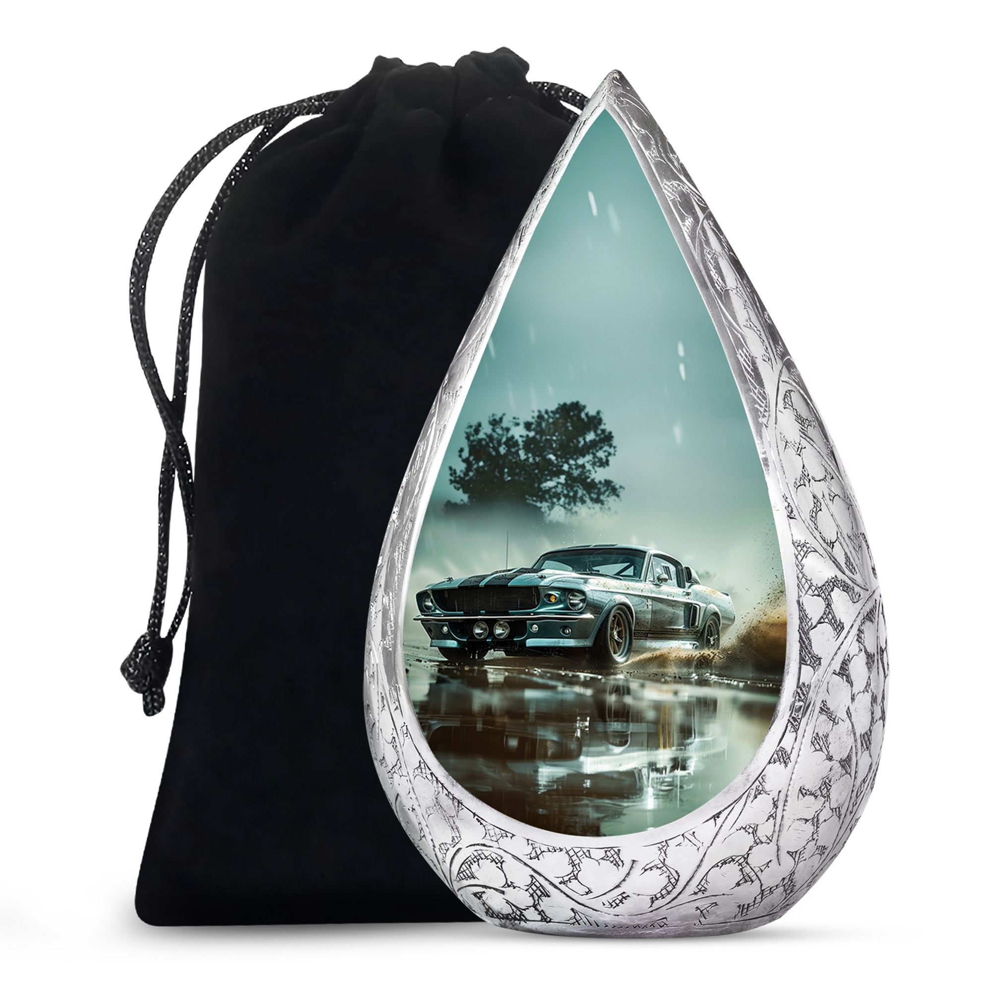 JAGSHASHI Classic Muscle In The Rain - Urn Adult Human Ashes - Large ...