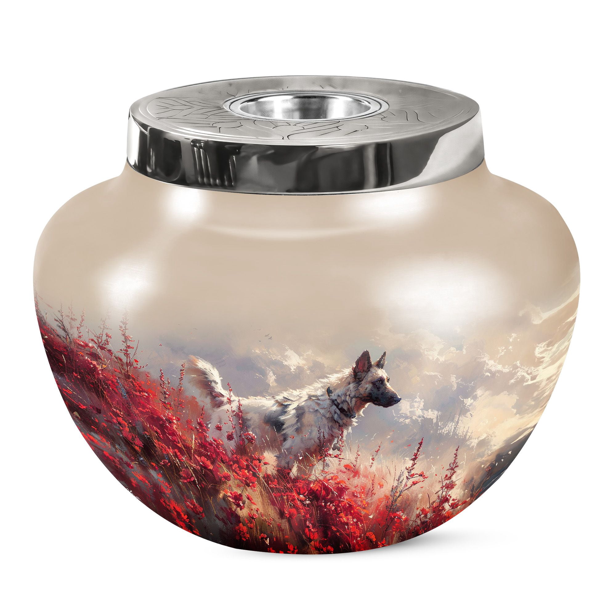 JAGSHASHI Crimson Wild Elegance Cremation Urns For Burial - Memorial ...