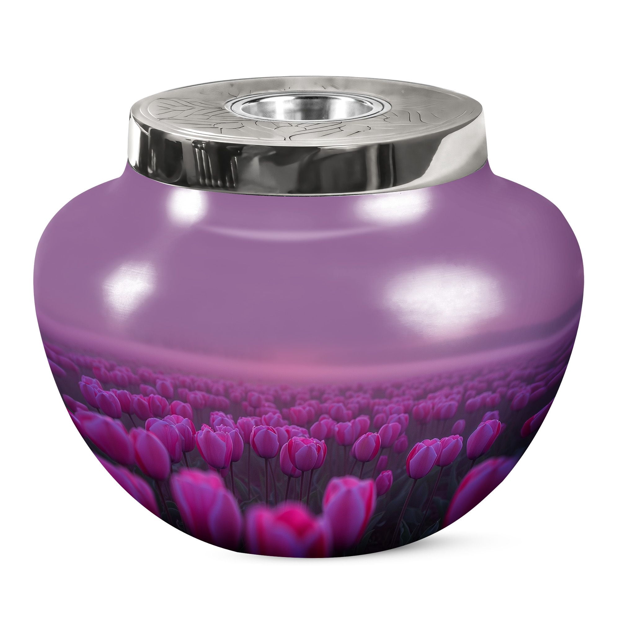 JAGSHASHI Dawn Gentle Embrace Over Tulip Fields Funeral Cremation Urns ...