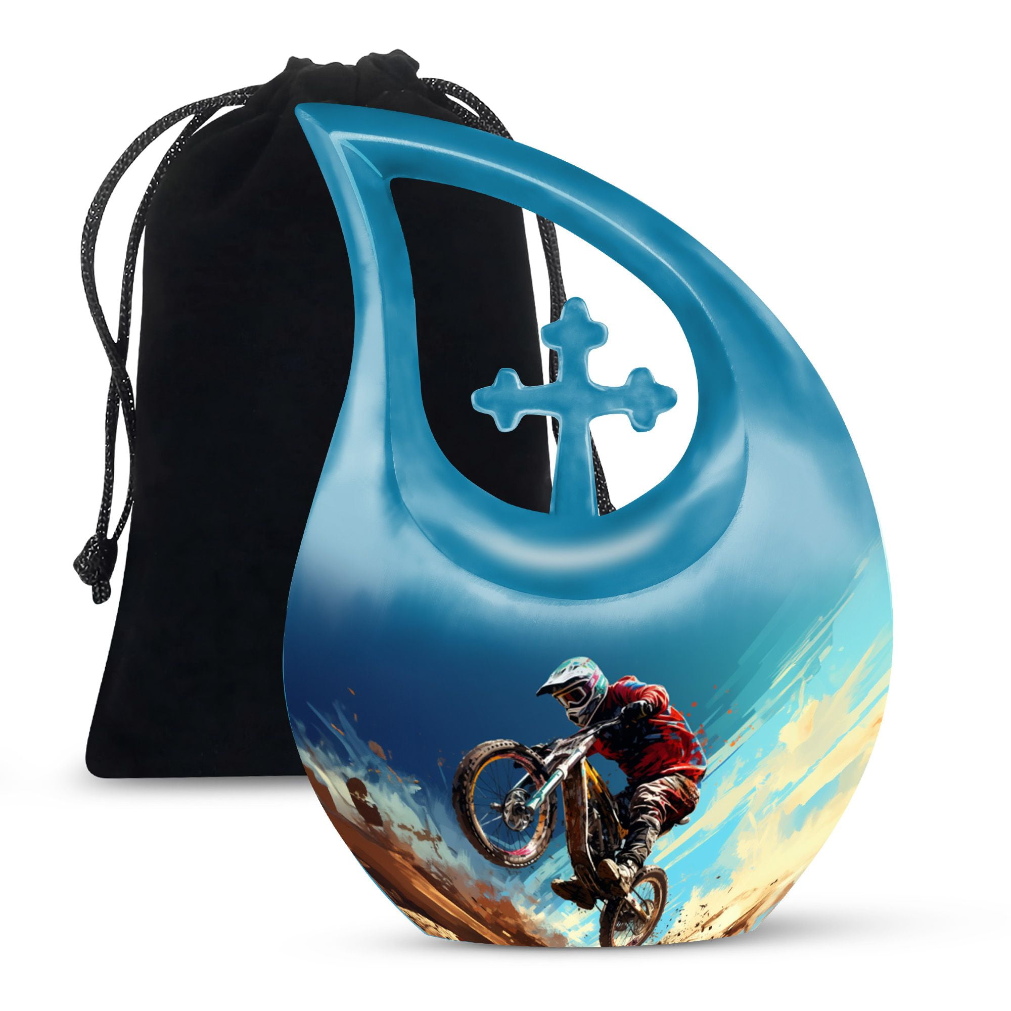 JAGSHASHI Desert Bike Leap Urns For Ashes Adult Female - Urns Ashes Male - Large Human Urns ...