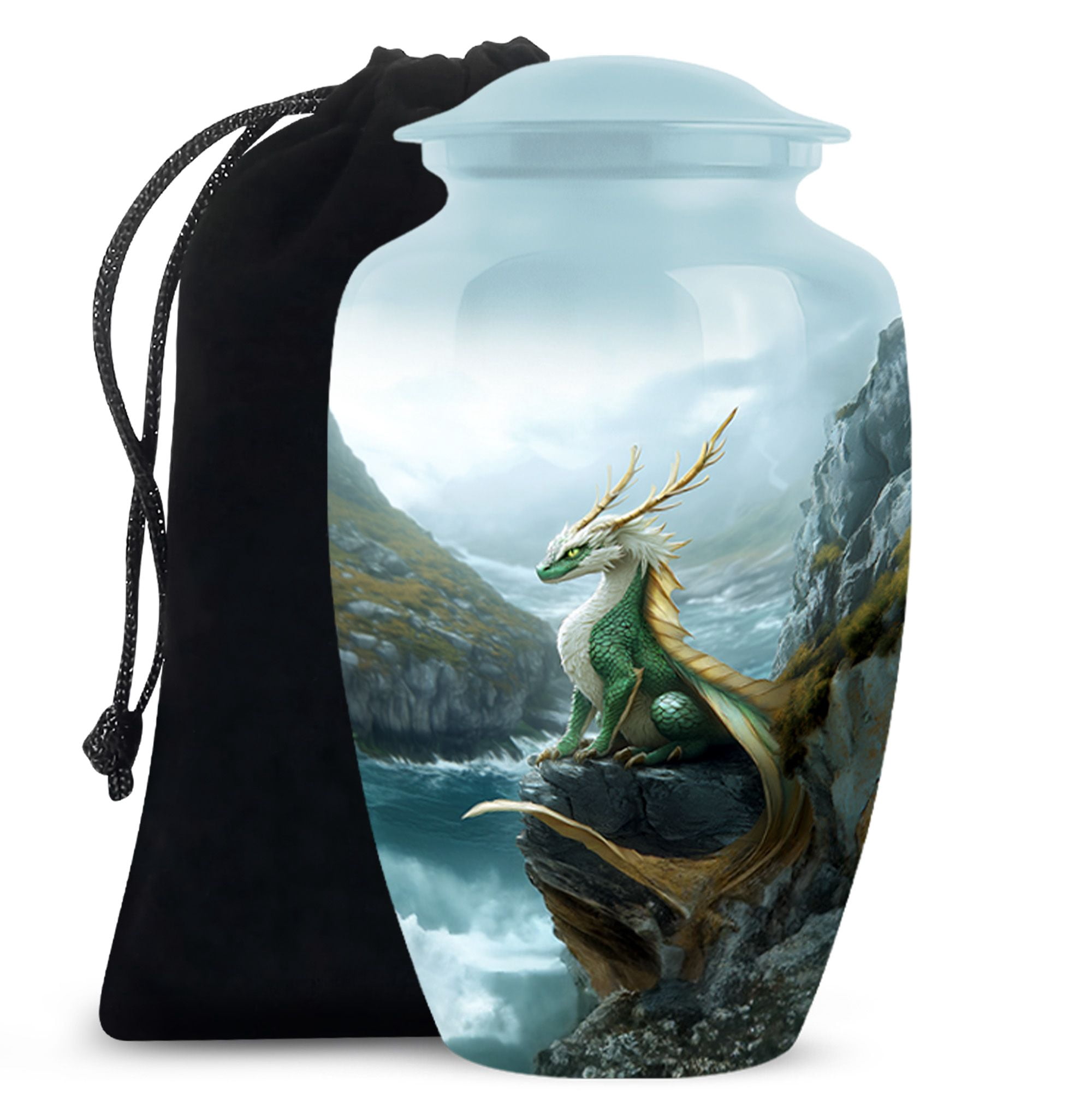 JAGSHASHI Dragon Unique Funeral Urns for Women & Men - Large Urn for ...