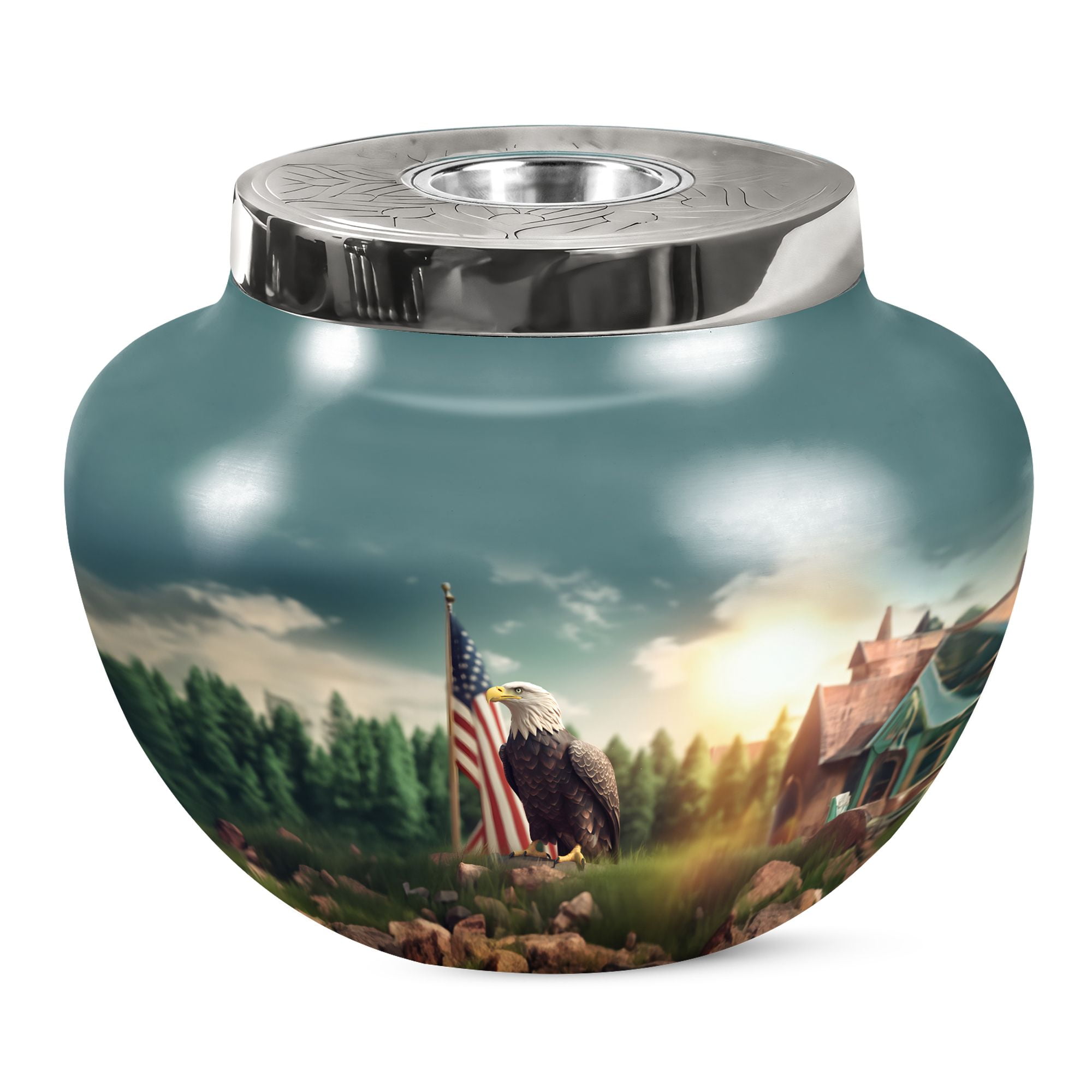 JAGSHASHI Eagle Cremation Urn For Adult Men & Women - Burial Urn Adult ...
