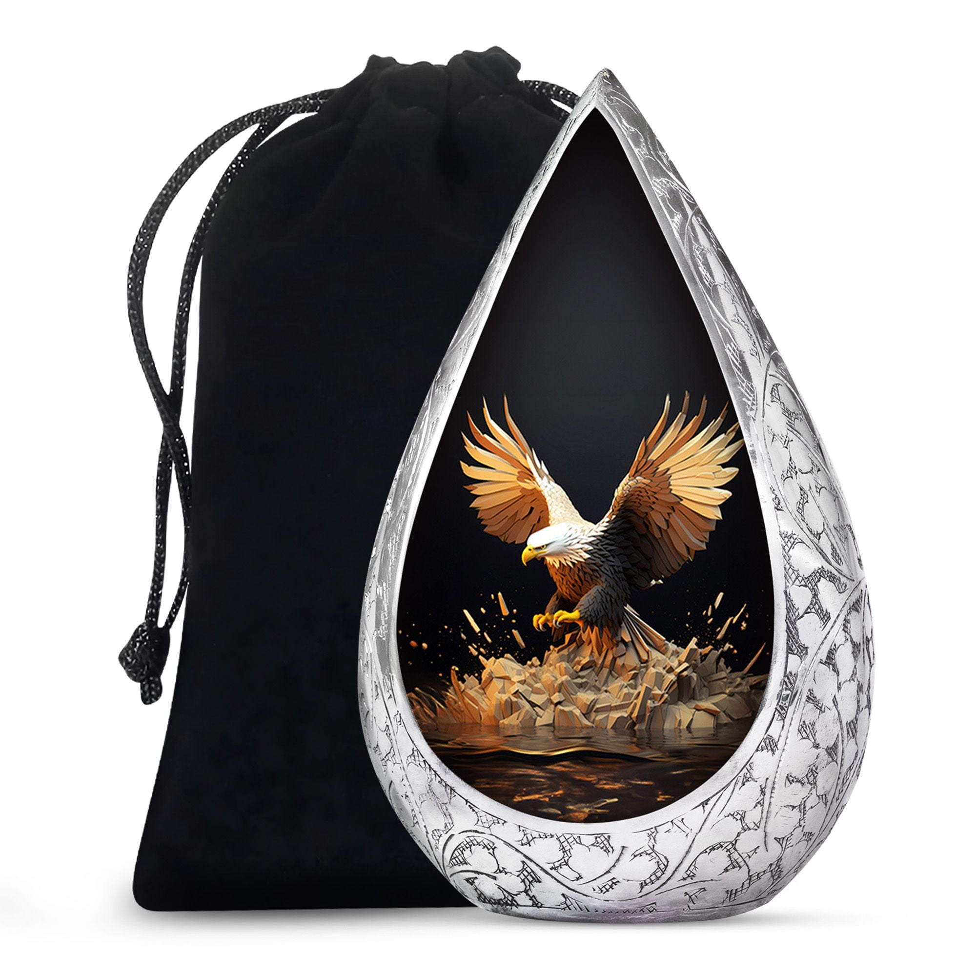 JAGSHASHI Eagle - Cremation Urn For Men & Women - Urn For Human Ashes ...