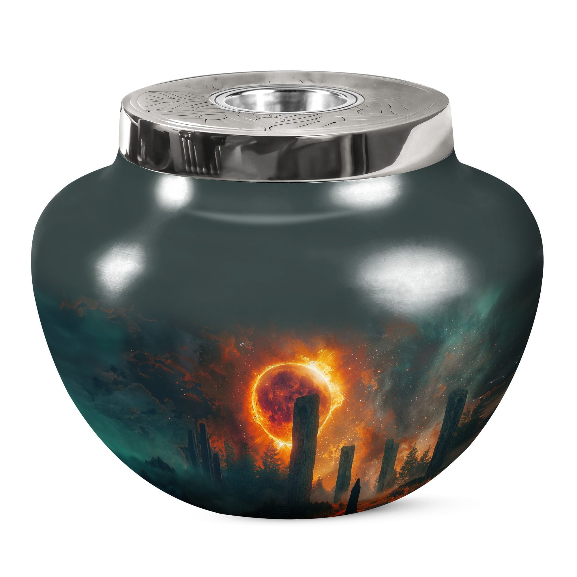 JAGSHASHI Eclipse Monumen Large Urn For Ashes - Memorial Urn - Large Urn For Human Ashes ...