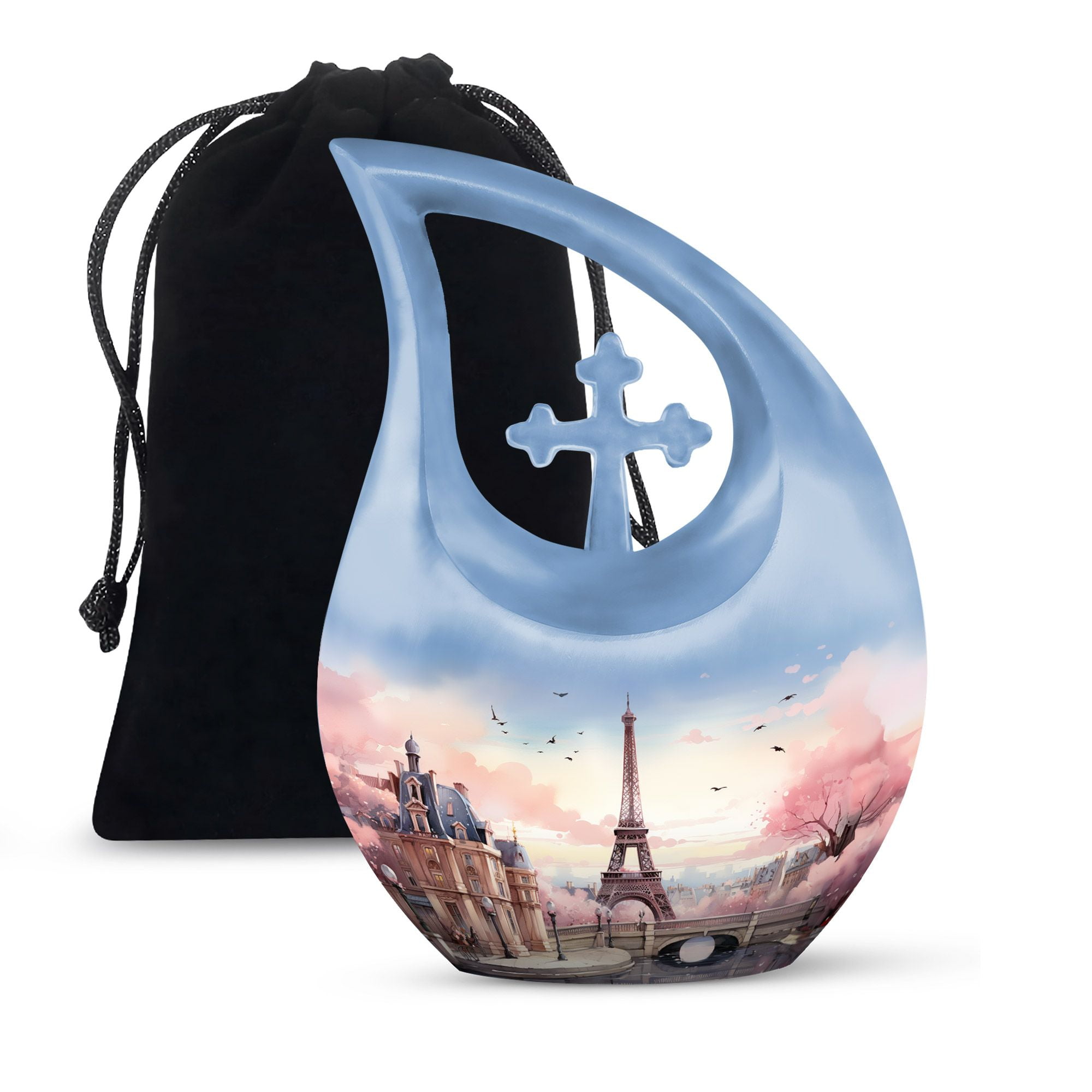 JAGSHASHI Eiffel Tower Cremation Urns For Ashes For Men - Women Adult Urn - Cremation Urn For ...