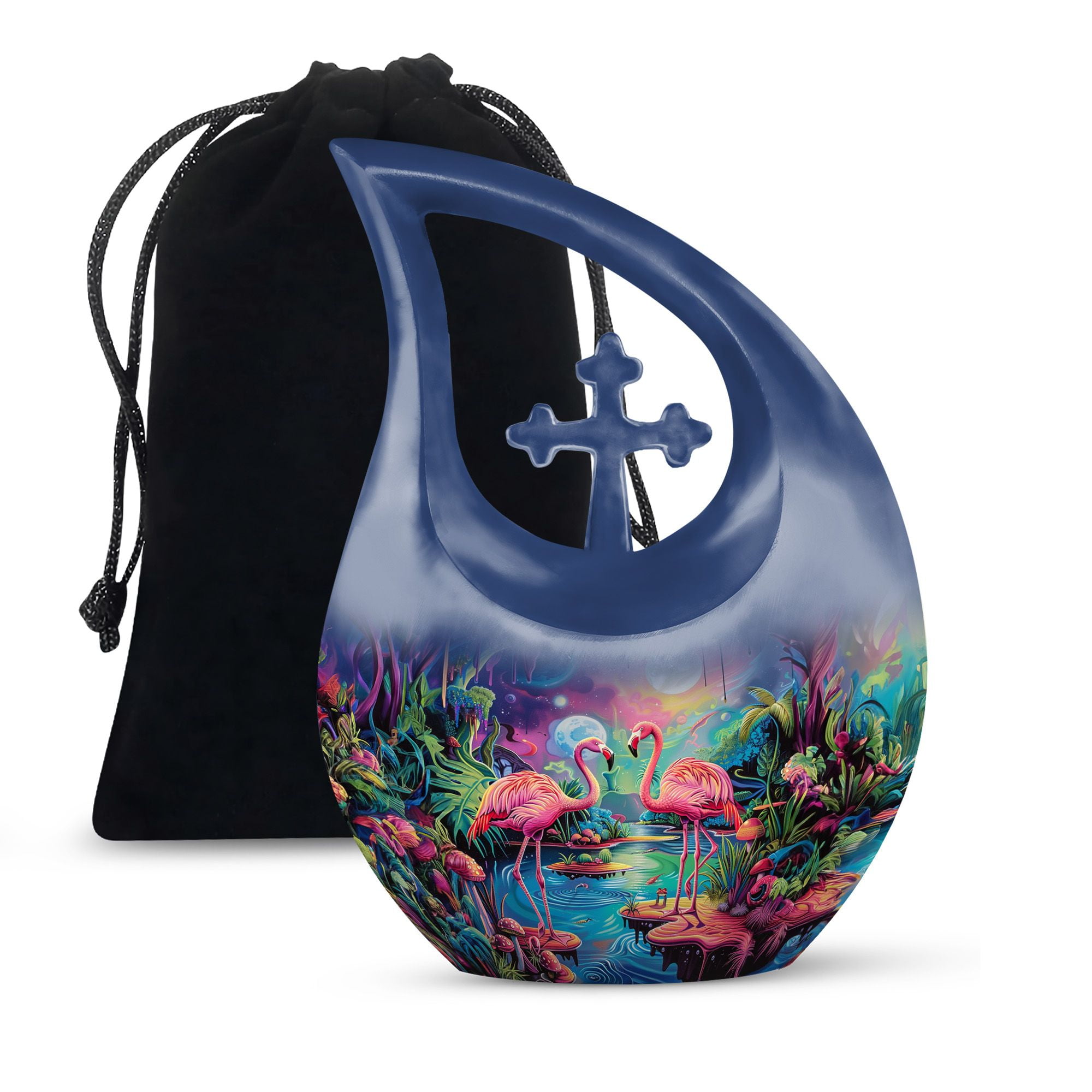 JAGSHASHI Enchanted Forest Flamingo Paradise Funeral Urn Ashes - Adult ...