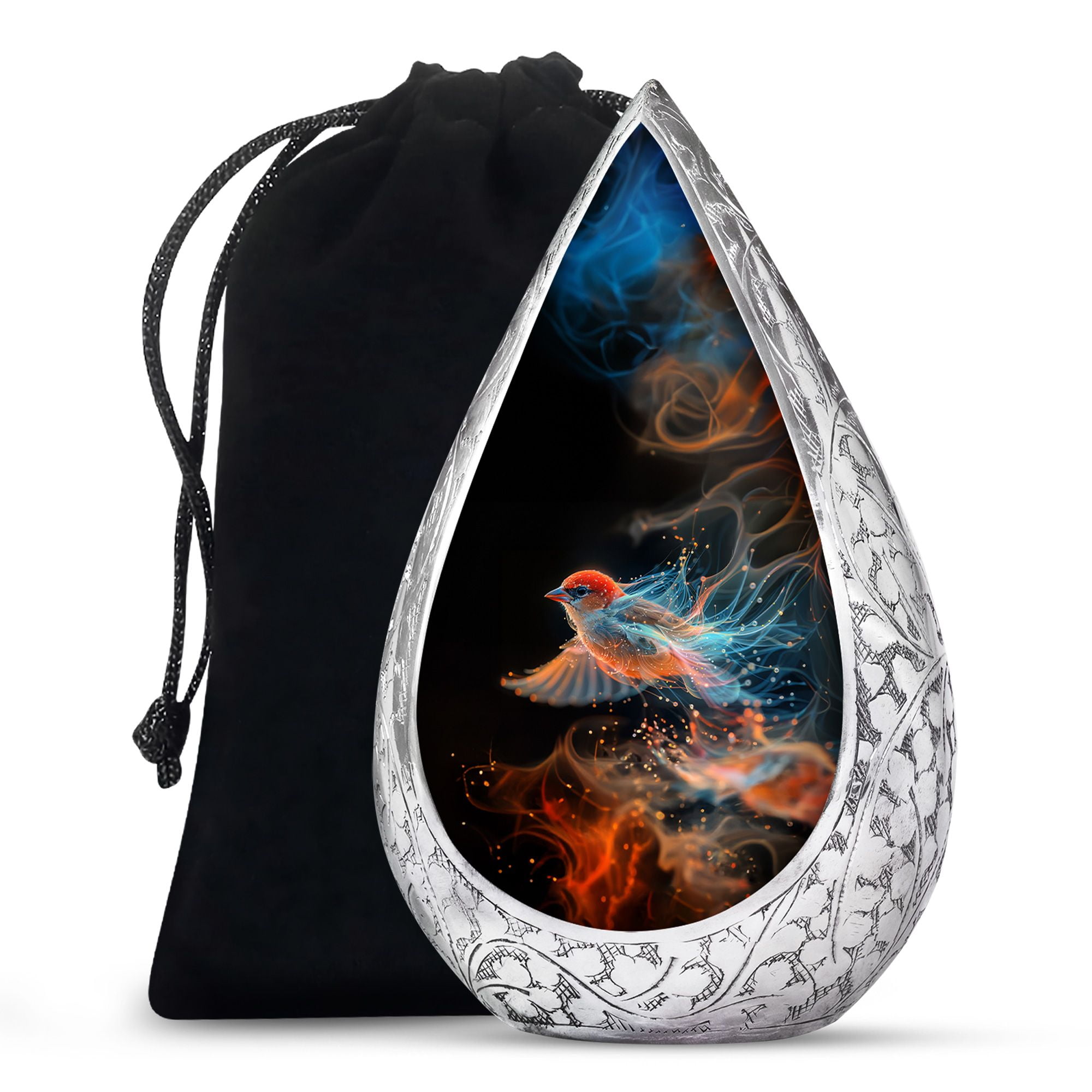 JAGSHASHI Ethereal Flame Songbird - Large Urn - Cremation Urns - Large ...