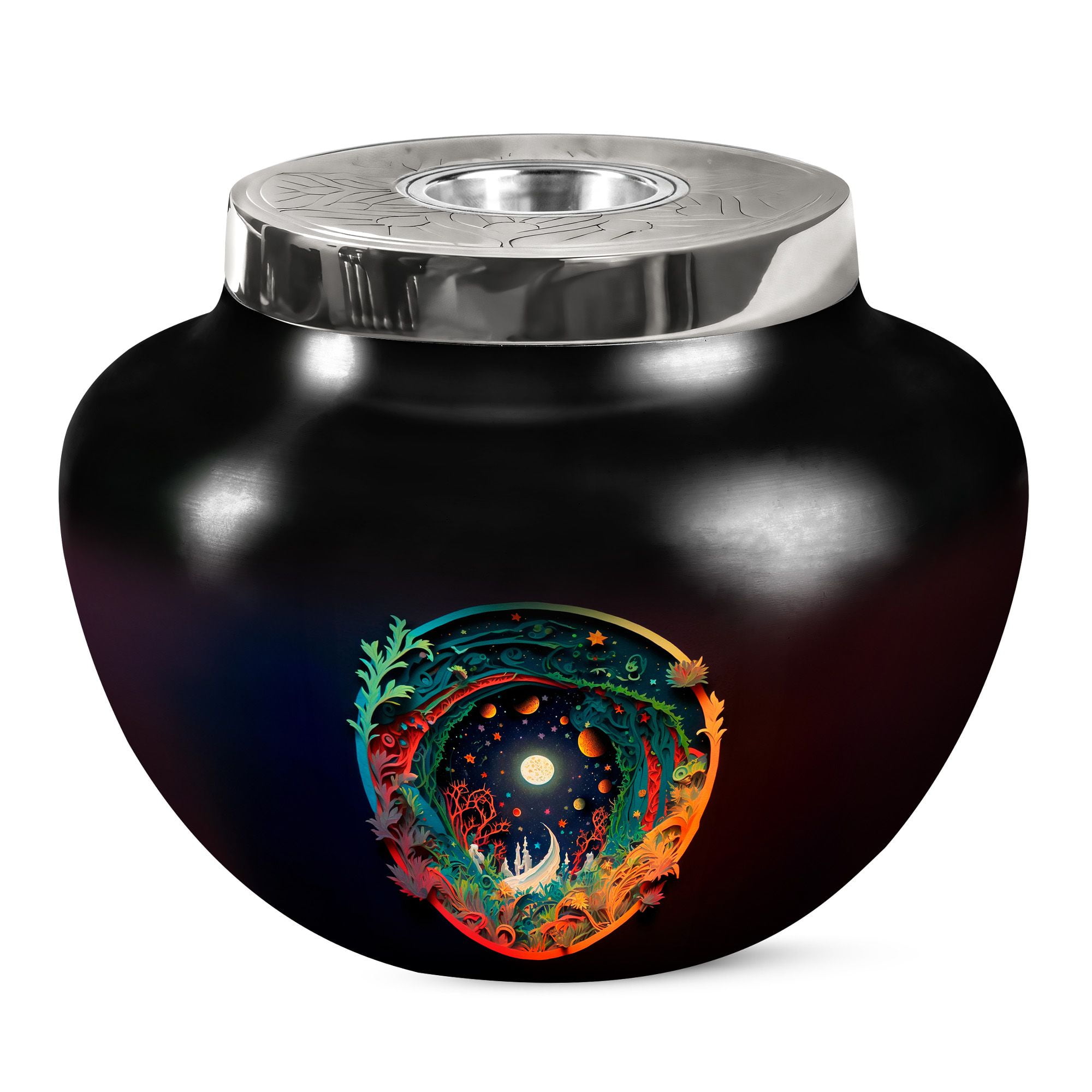 JAGSHASHI Fairytale Cut Paper Collage Memorial Ashes Urn - Adult Size ...