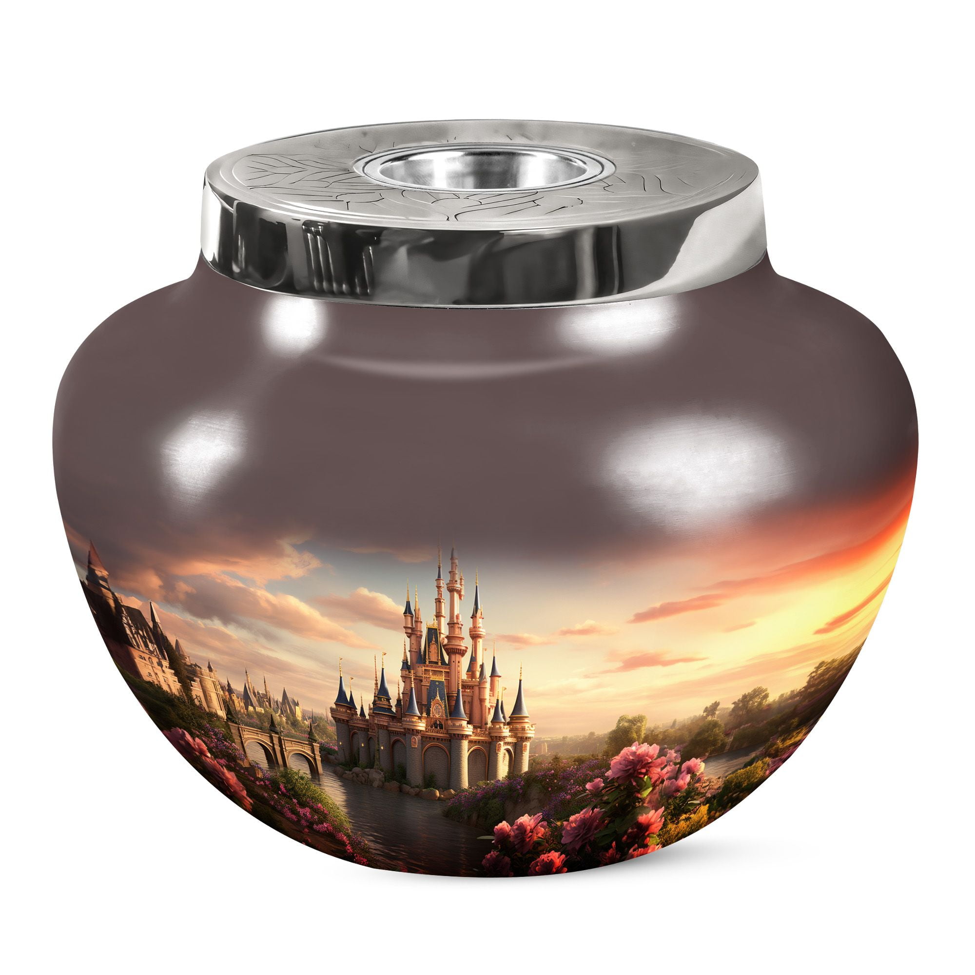 JAGSHASHI Fairytale Twilight Castle Amidst The Blossoms Large ...