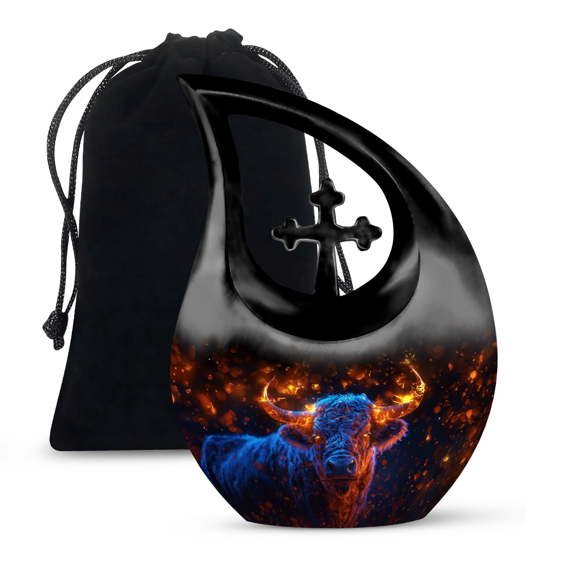JAGSHASHI Fiery Highland Spirit Urn For Human Ashes For Men - Urn For ...