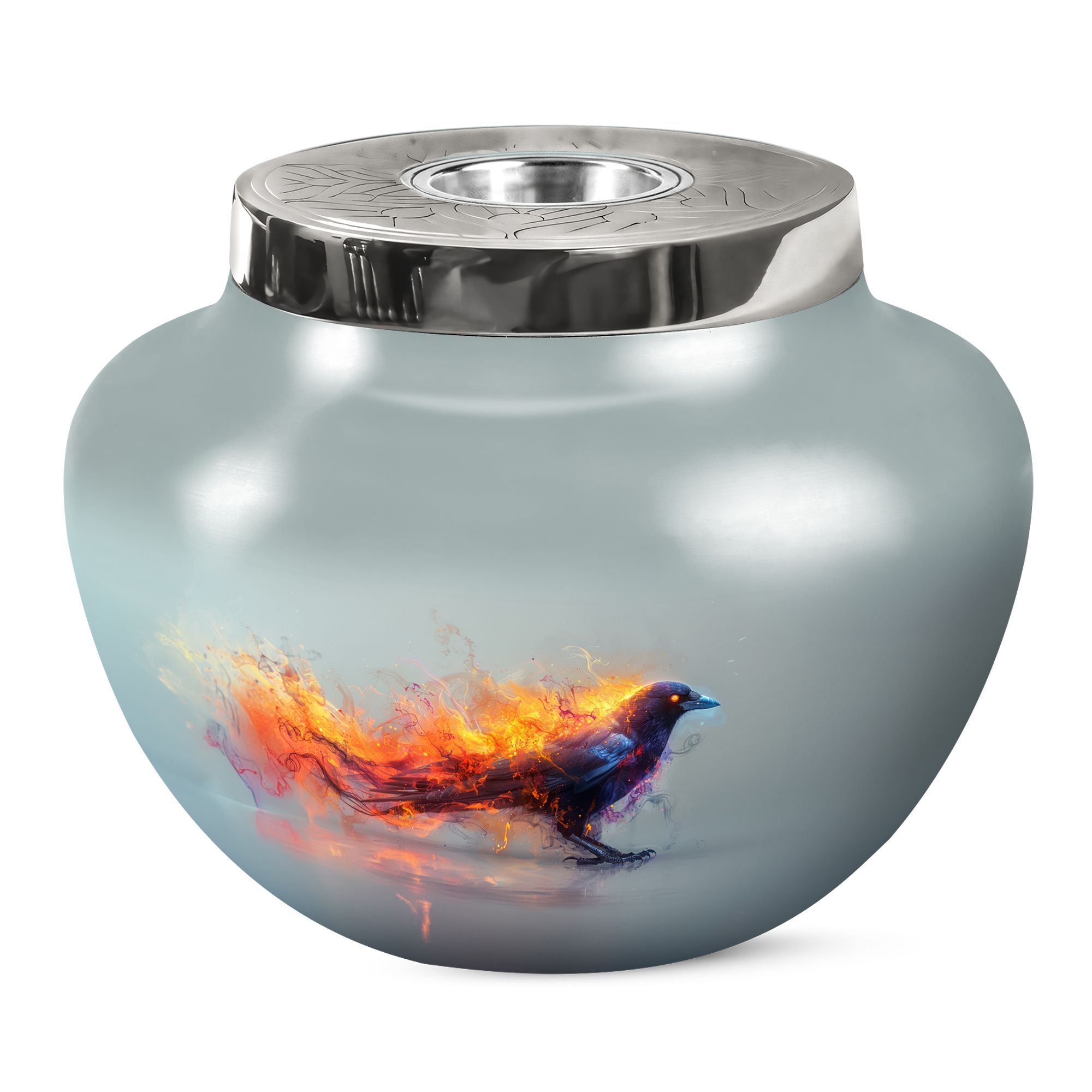 JAGSHASHI Fiery Raven Mirage Memorial Urns - Memorial Urns For Human ...