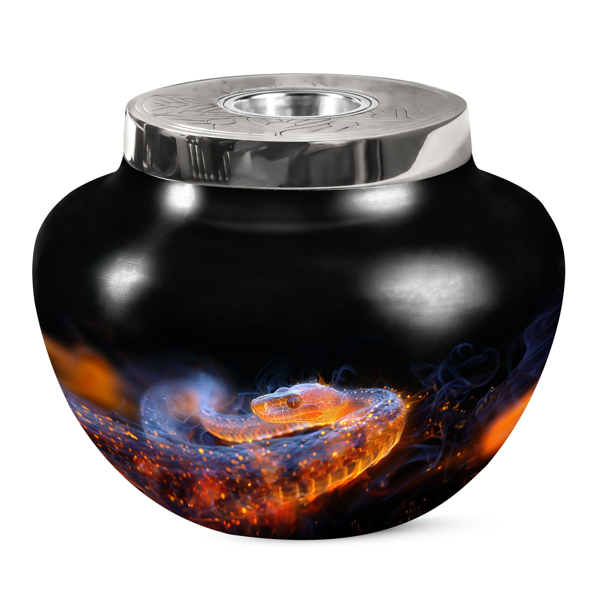 JAGSHASHI Fiery Serpent Fantasy Urn For Ashes - Human Cremation Urns ...