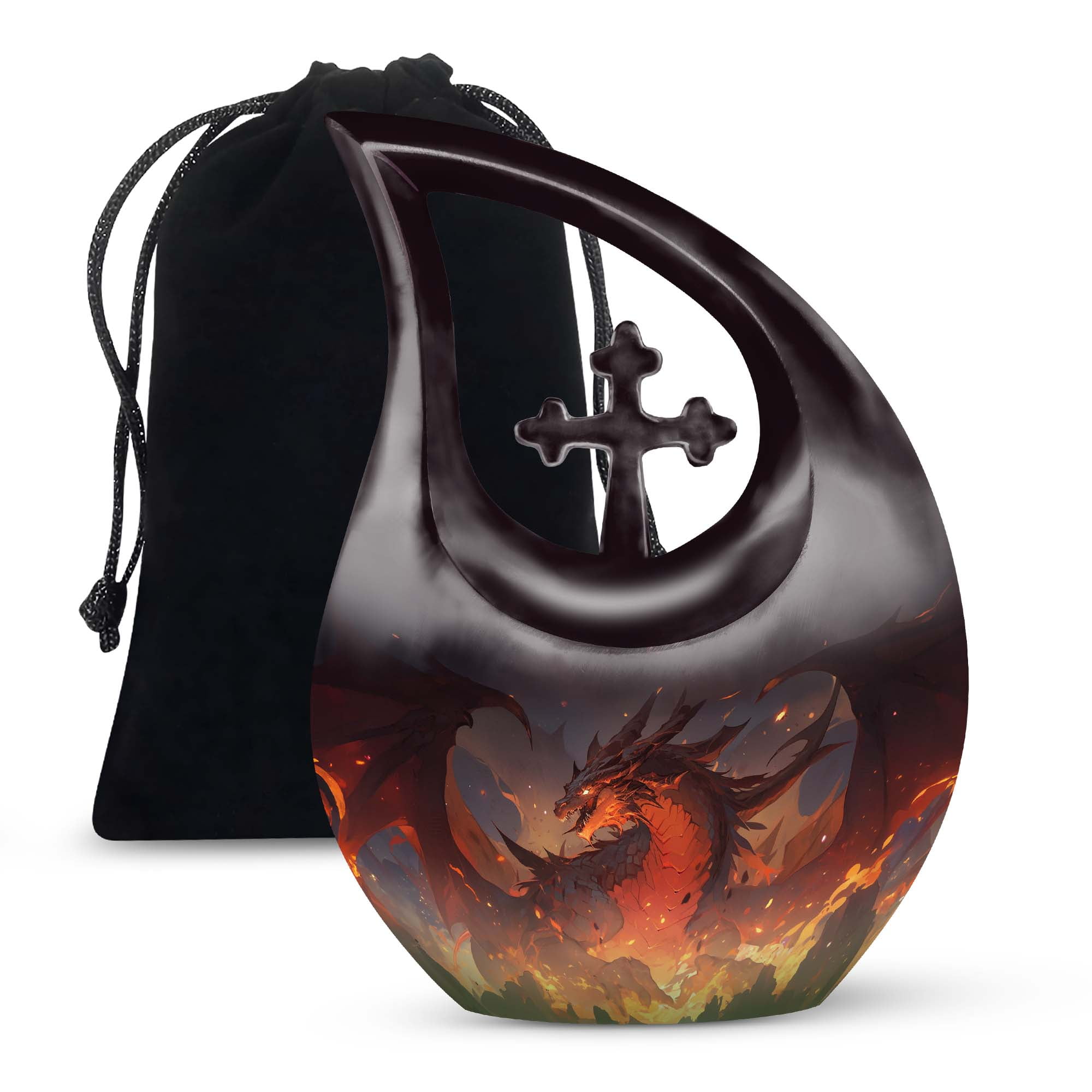JAGSHASHI The Fire Dragon Descent Large Urns For Human Ashes Adult Male ...
