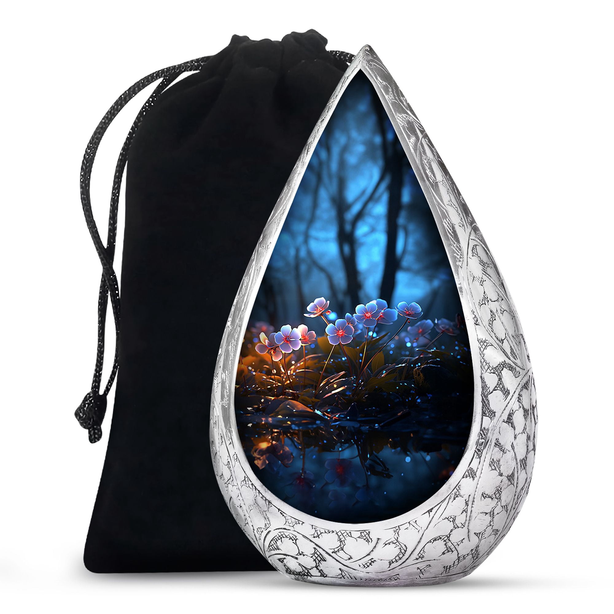 JAGSHASHI Flower - Adult Ashes Urn - Funeral Urn For Mom & Dad ...