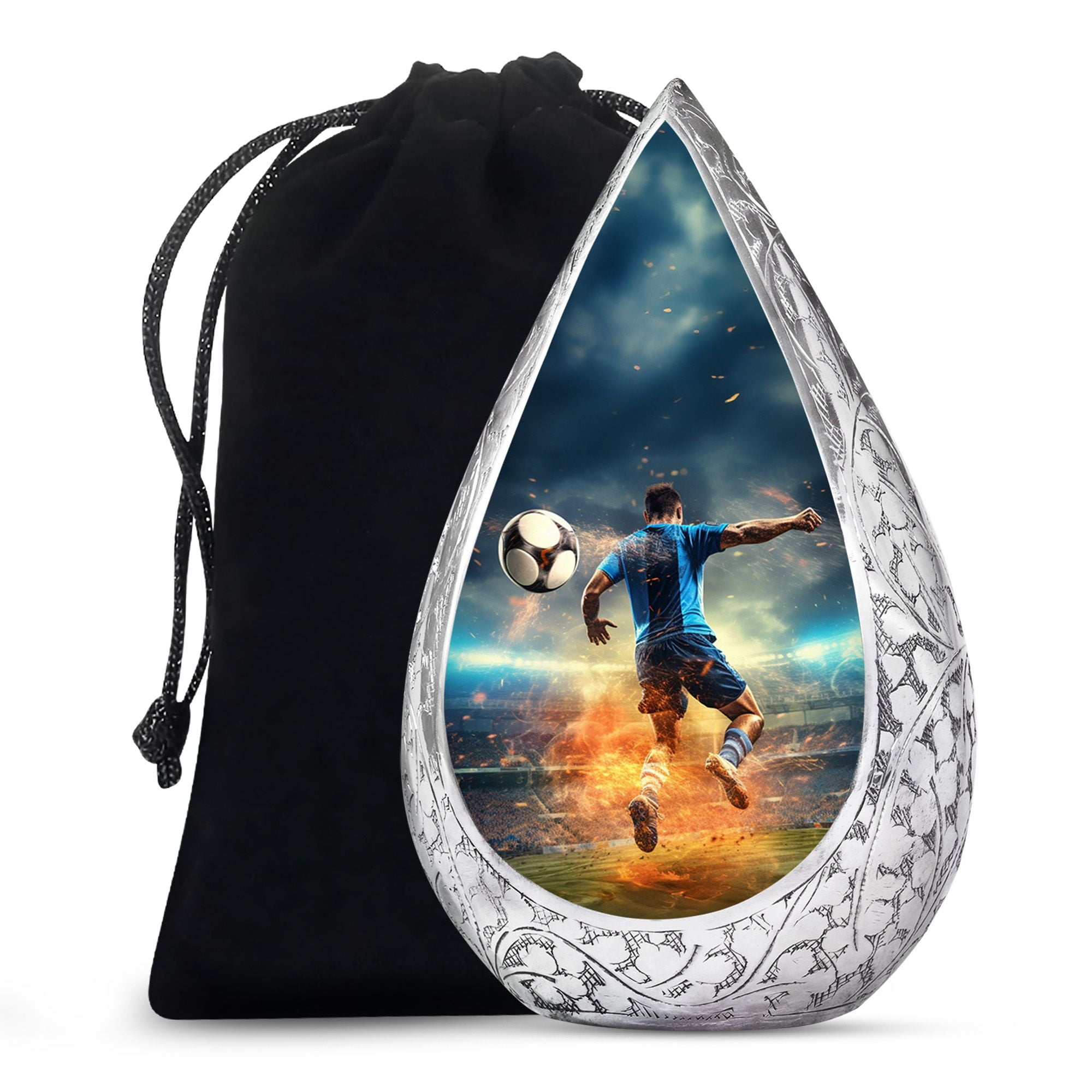 JAGSHASHI Football - Burial Urns For Ashes Large - Large Burial Urn ...