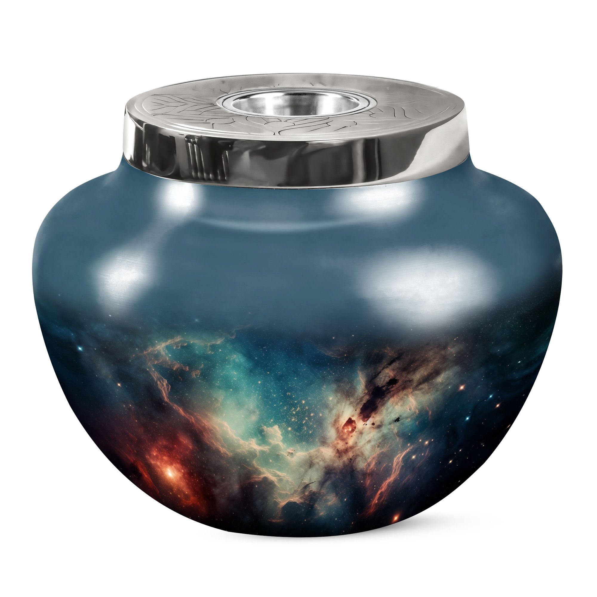 JAGSHASHI Glowing Star Field Decorative Urns For Ashes - Large ...