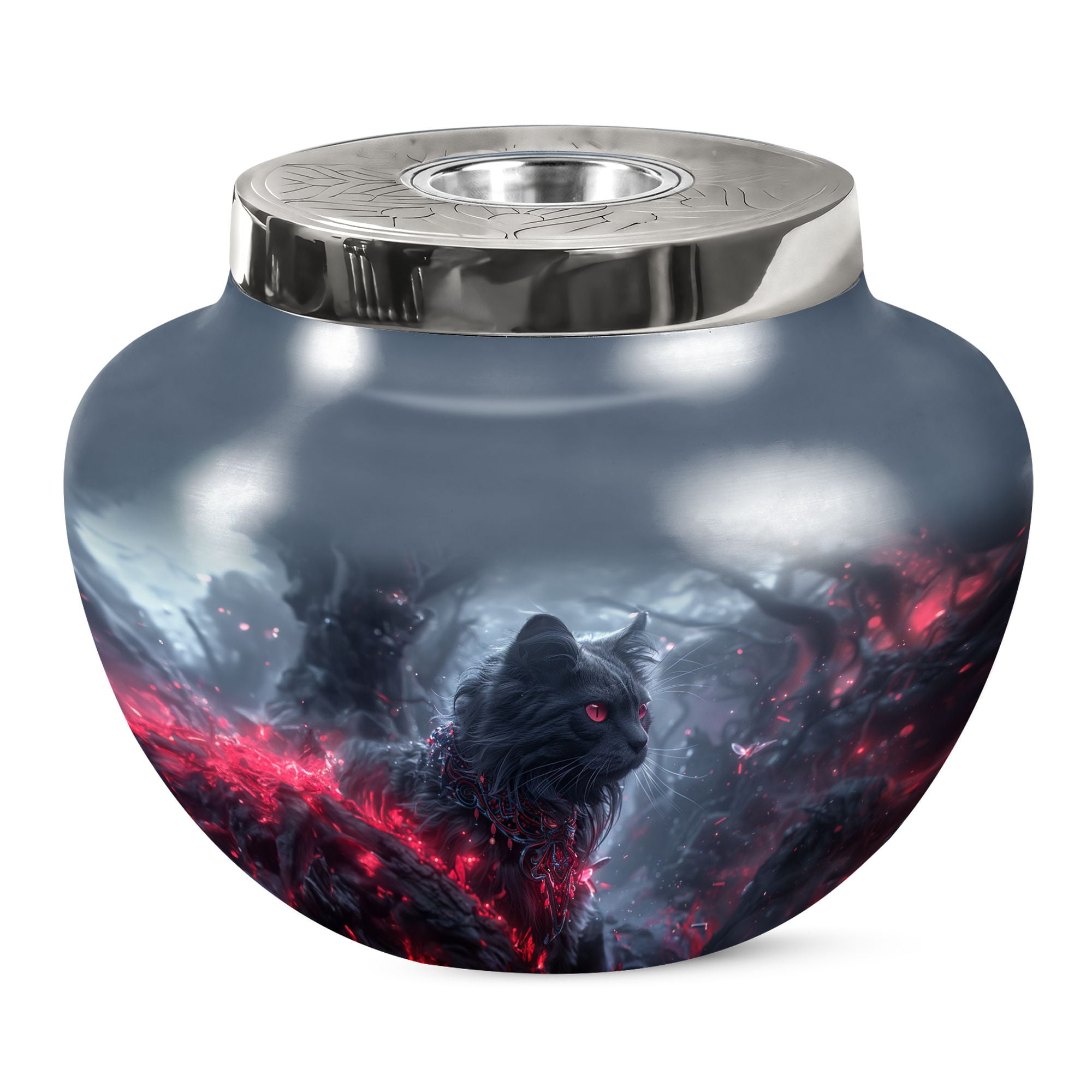 JAGSHASHI Infernal Feline Gaze Large Urns For Human Ashes - Large ...