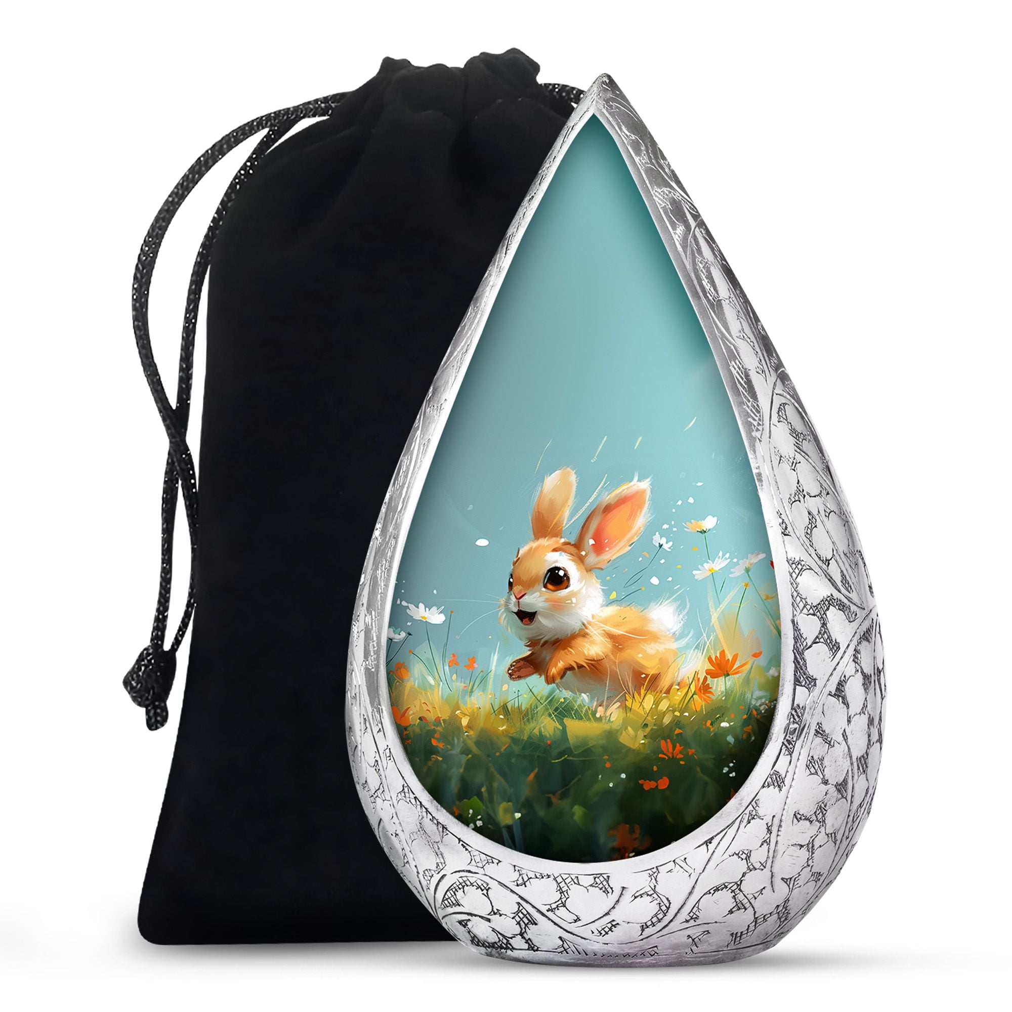 JAGSHASHI Joyful Meadow Bunny - Large Burial Urns - Ash Urns For Humans ...