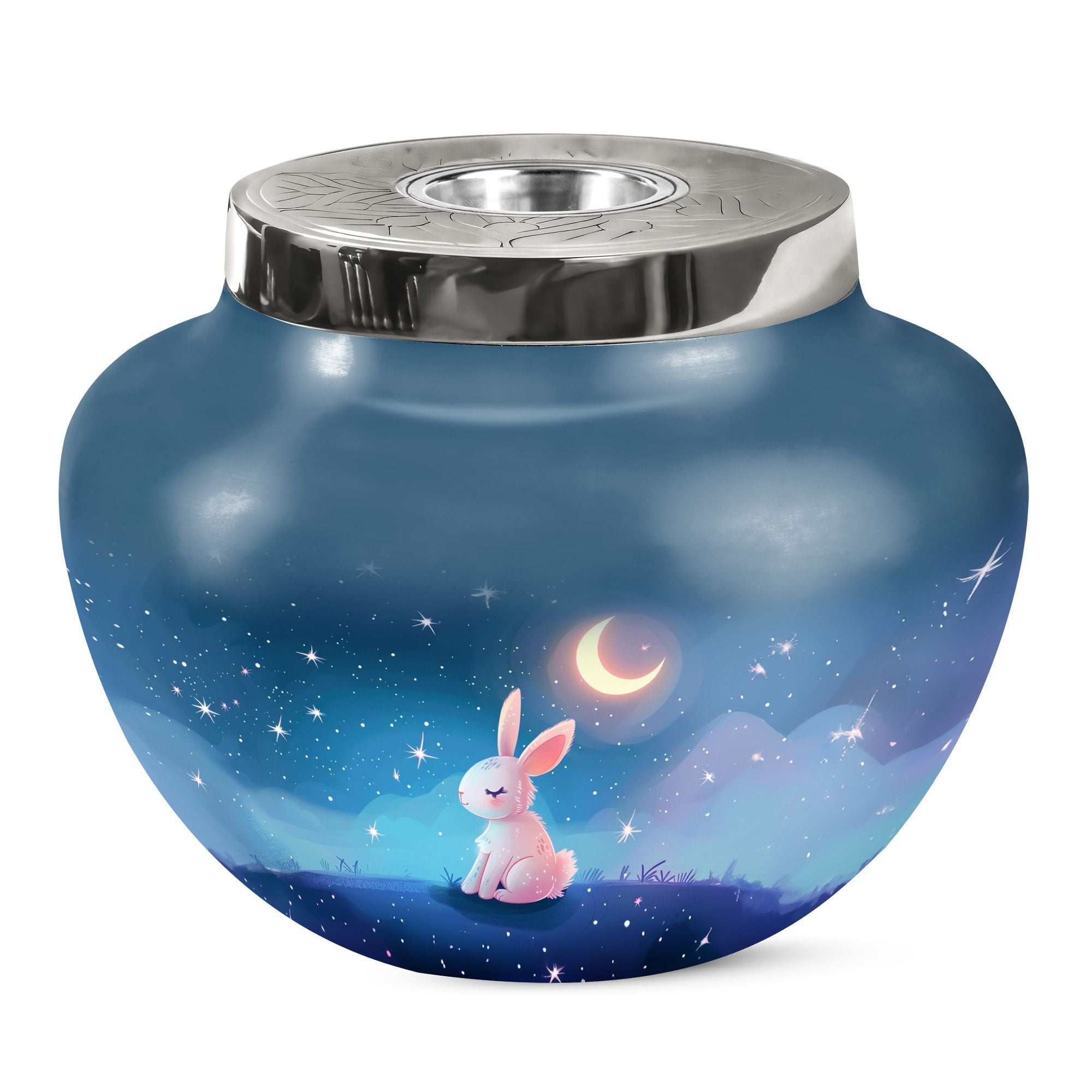 JAGSHASHI Moonlit Bunny Dreamscape Cremation Urn For Human Ashes ...