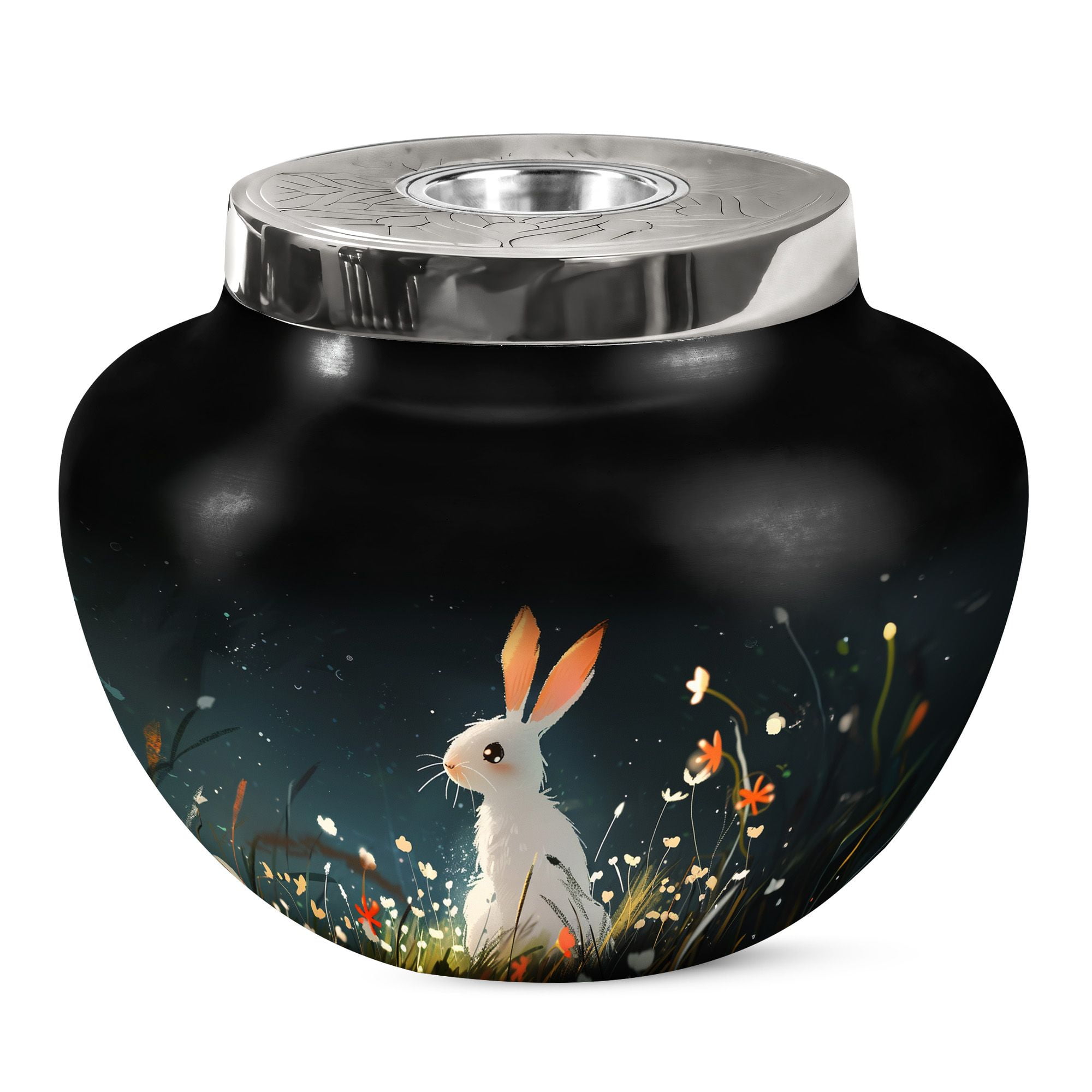 JAGSHASHI Moonlit Meadow Bunny Urns Human Ashes - Funeral Urn Adult Ash ...