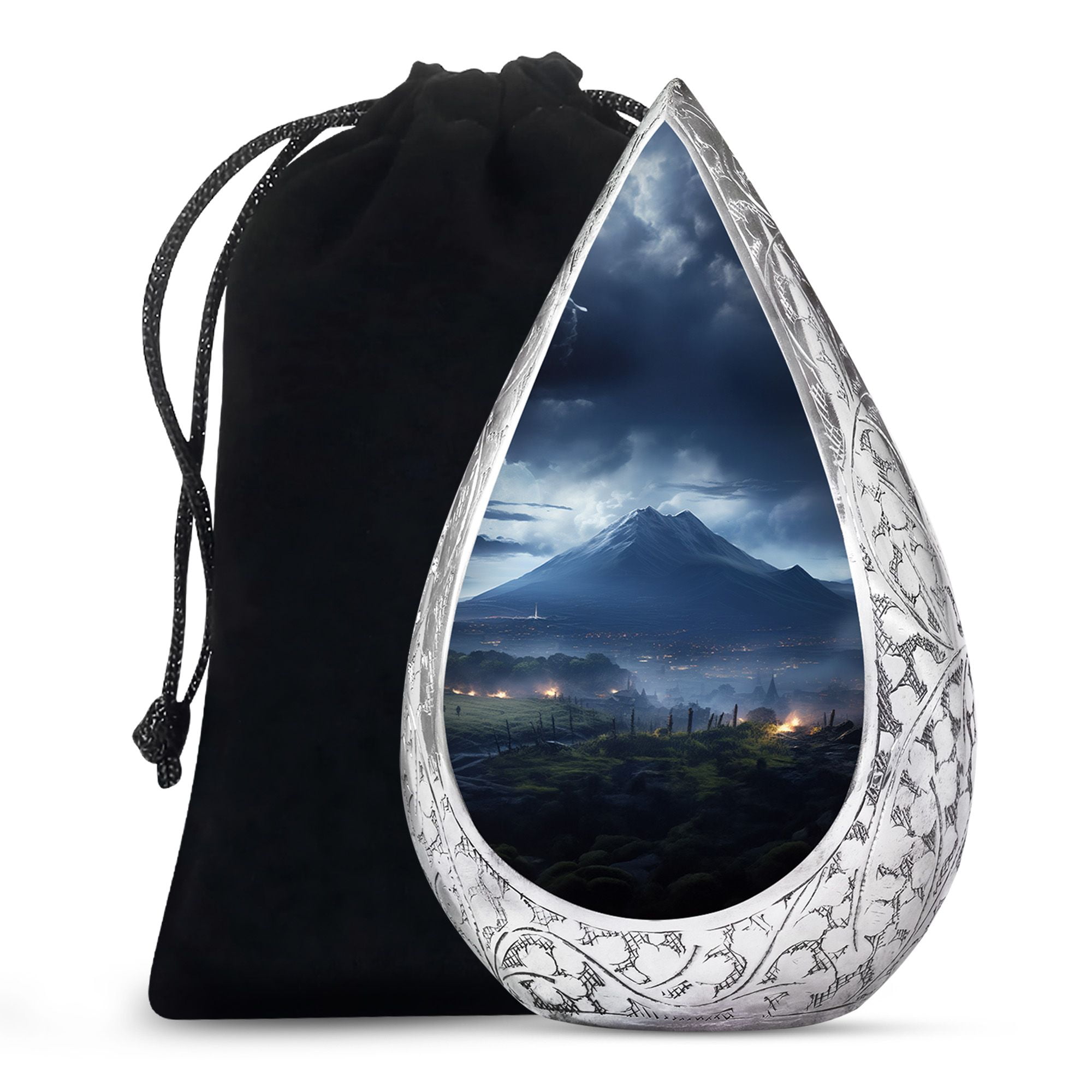 JAGSHASHI Mountain - Urn Adult Human Ashes - Large Urn - Burial Urn For Human Ashes - Memorial ...