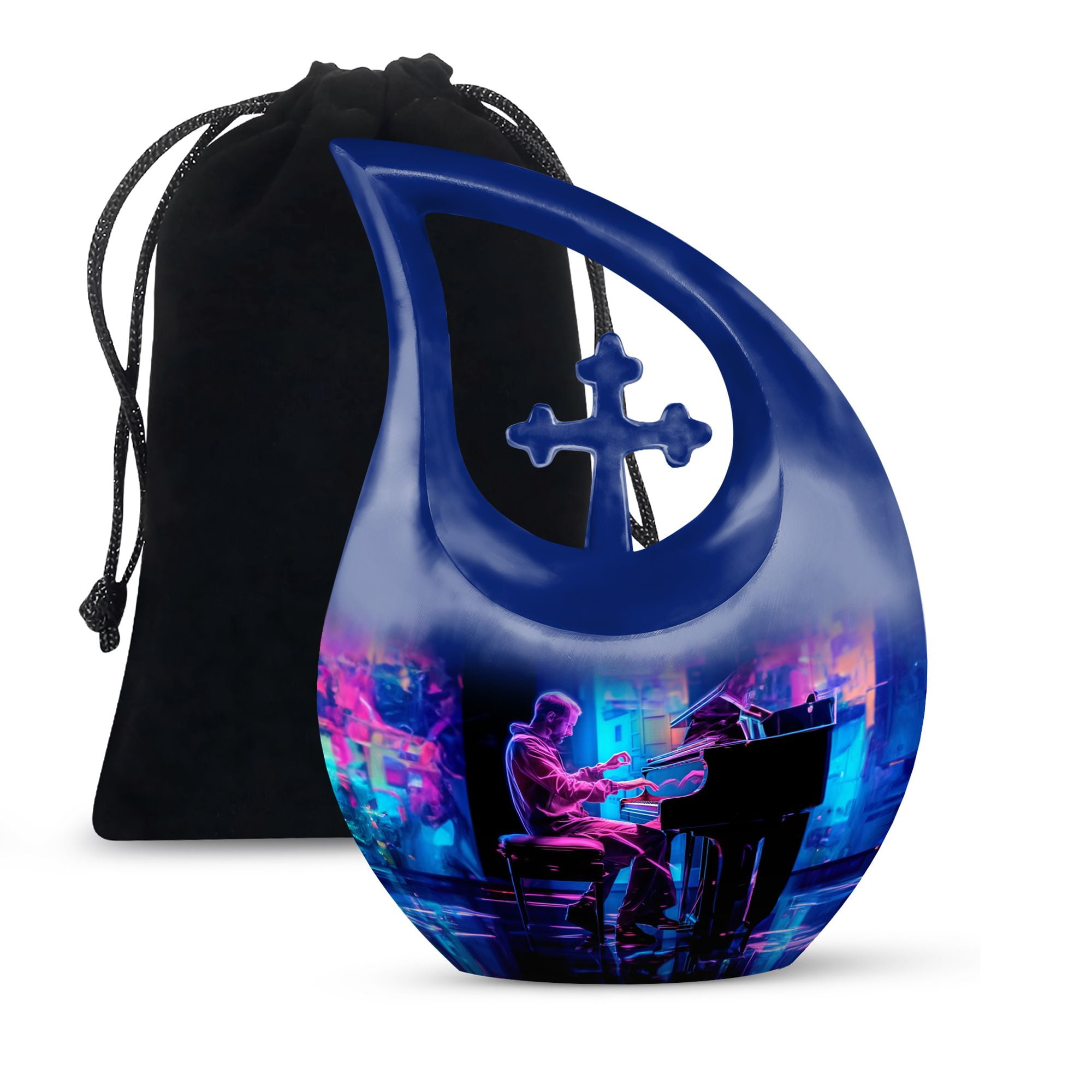 JAGSHASHI Music Funeral Urns For Ashes Adult - Urn For Cremation Ashes ...