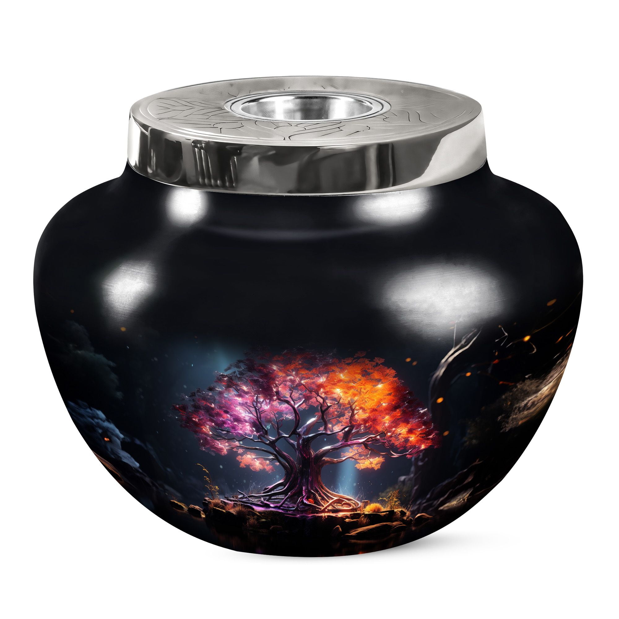 JAGSHASHI Mystical Arbor Lights Cremation Urn For Ashes - Urn For Adult ...