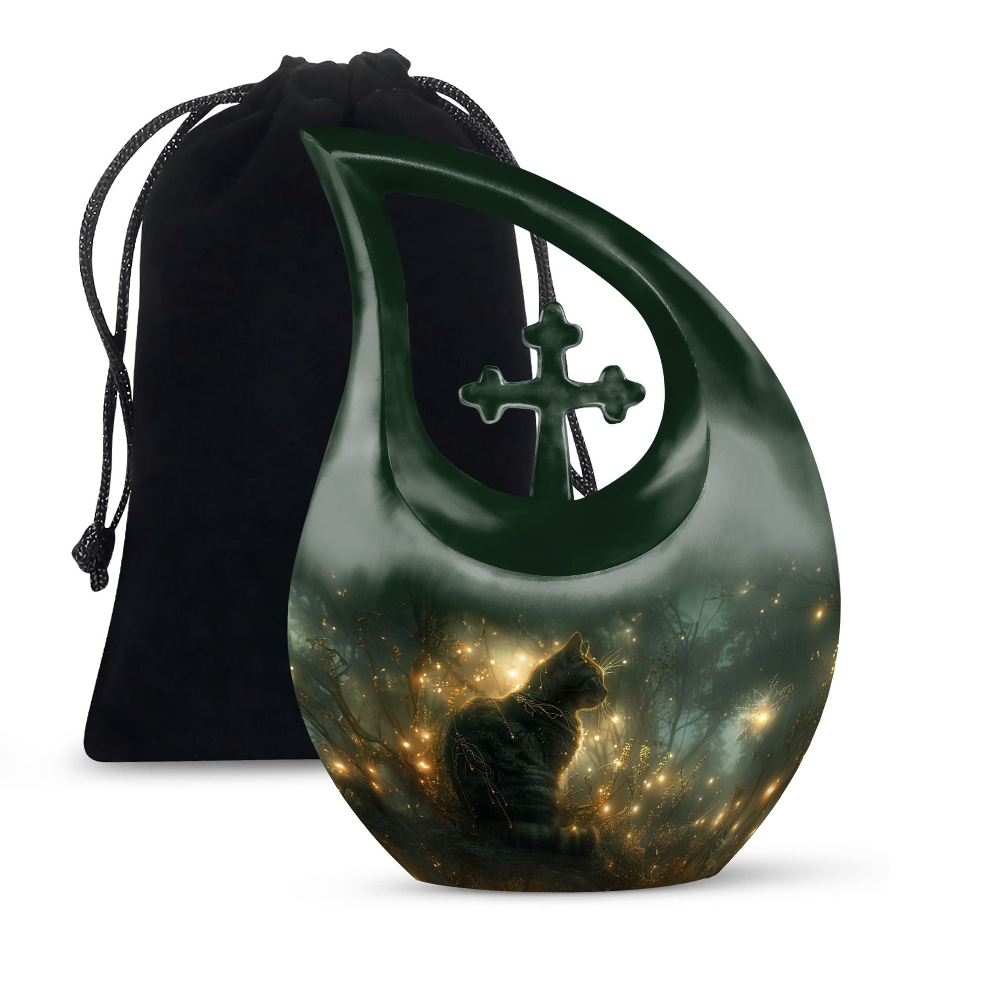 JAGSHASHI Mystical Forest Vigil Urn For Adult Female - Funeral Urn ...